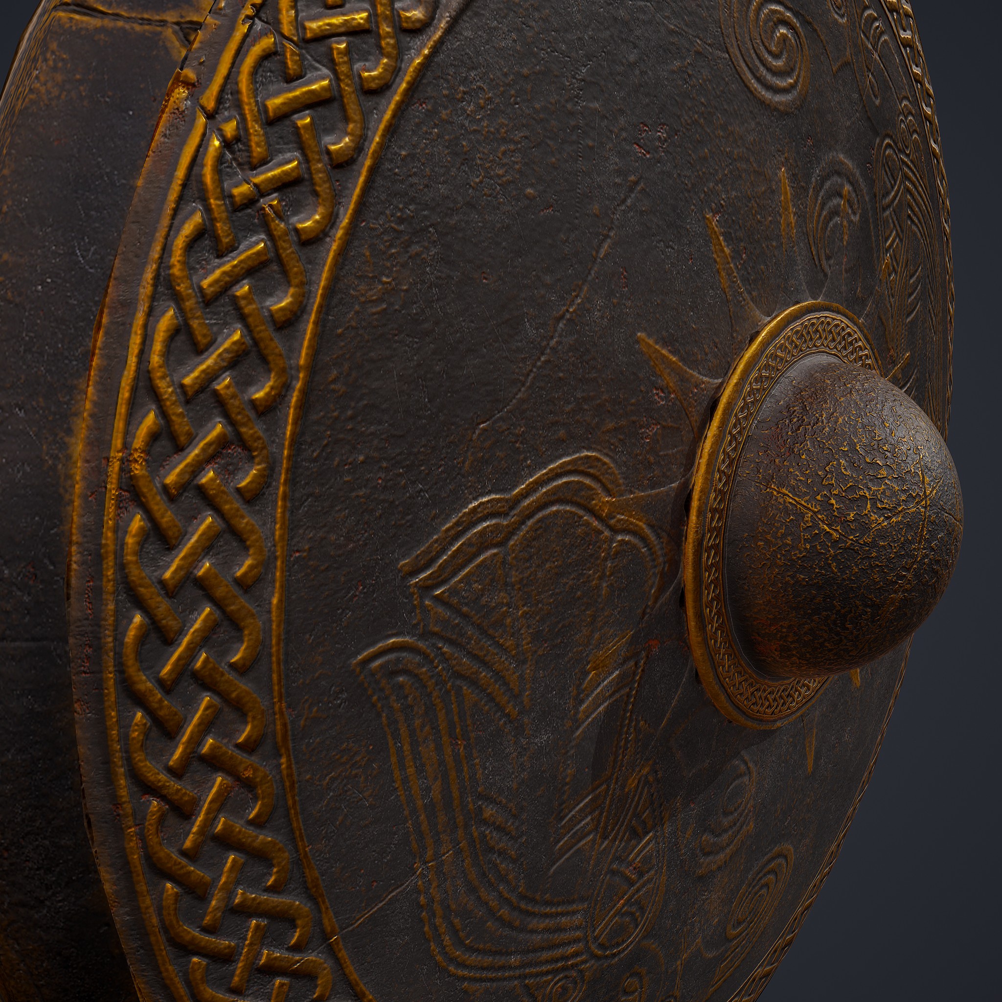 Viking Sun Shield - 3D Model by Get Dead Entertainment