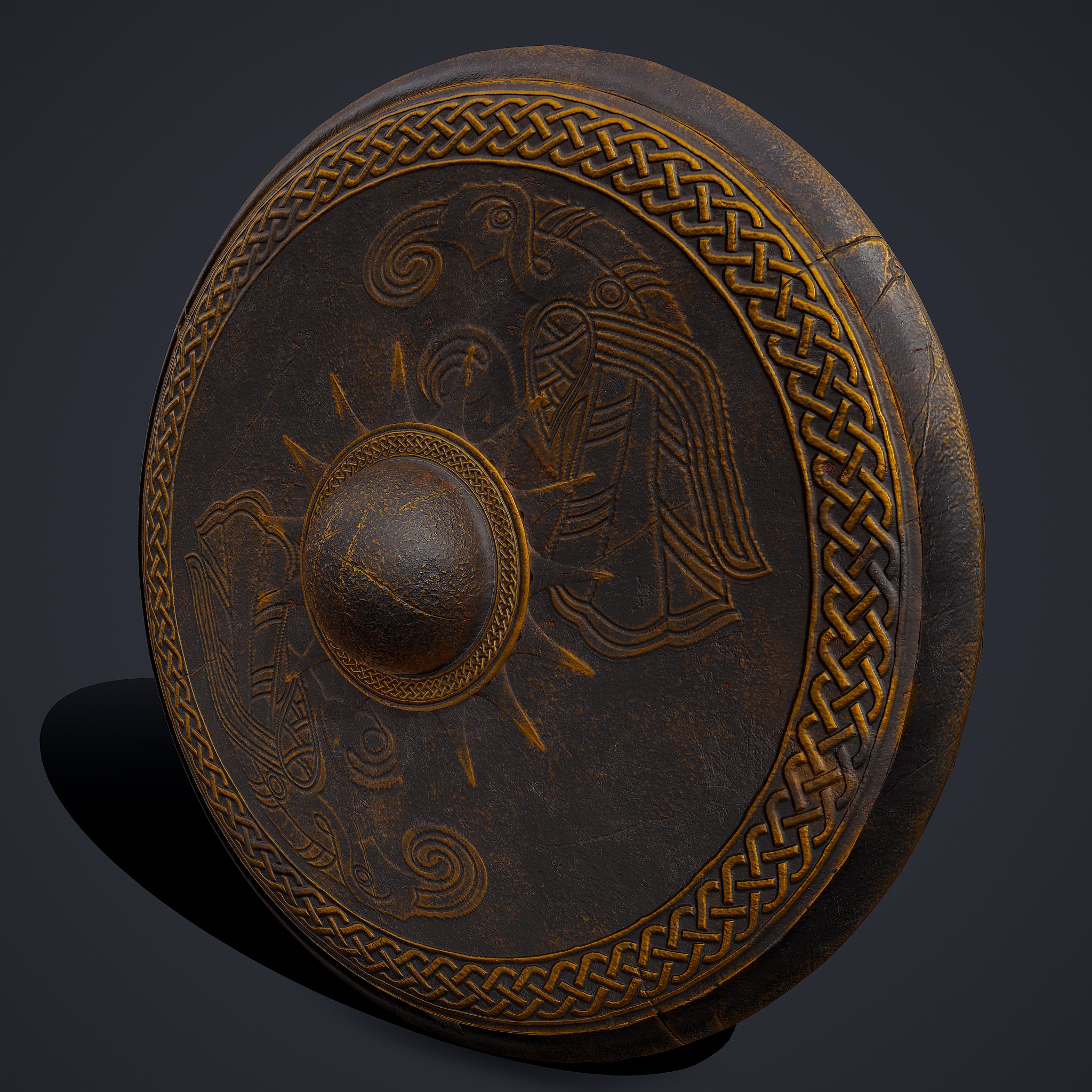 Viking Sun Shield - 3D Model by Get Dead Entertainment