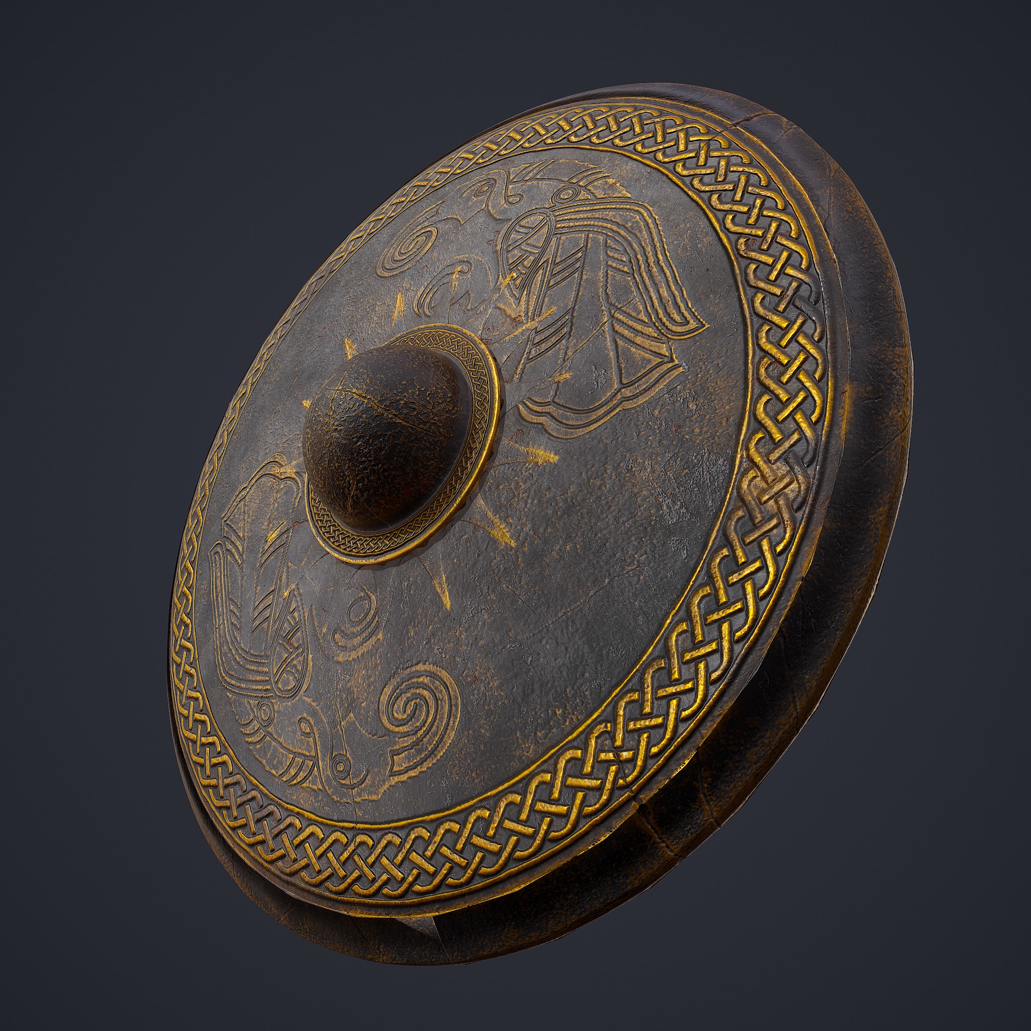 Viking Sun Shield - 3D Model by Get Dead Entertainment