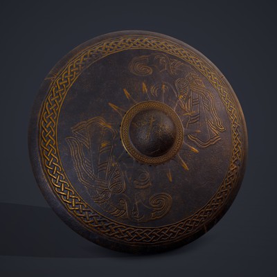 Viking Sun Shield - 3D Model by Get Dead Entertainment