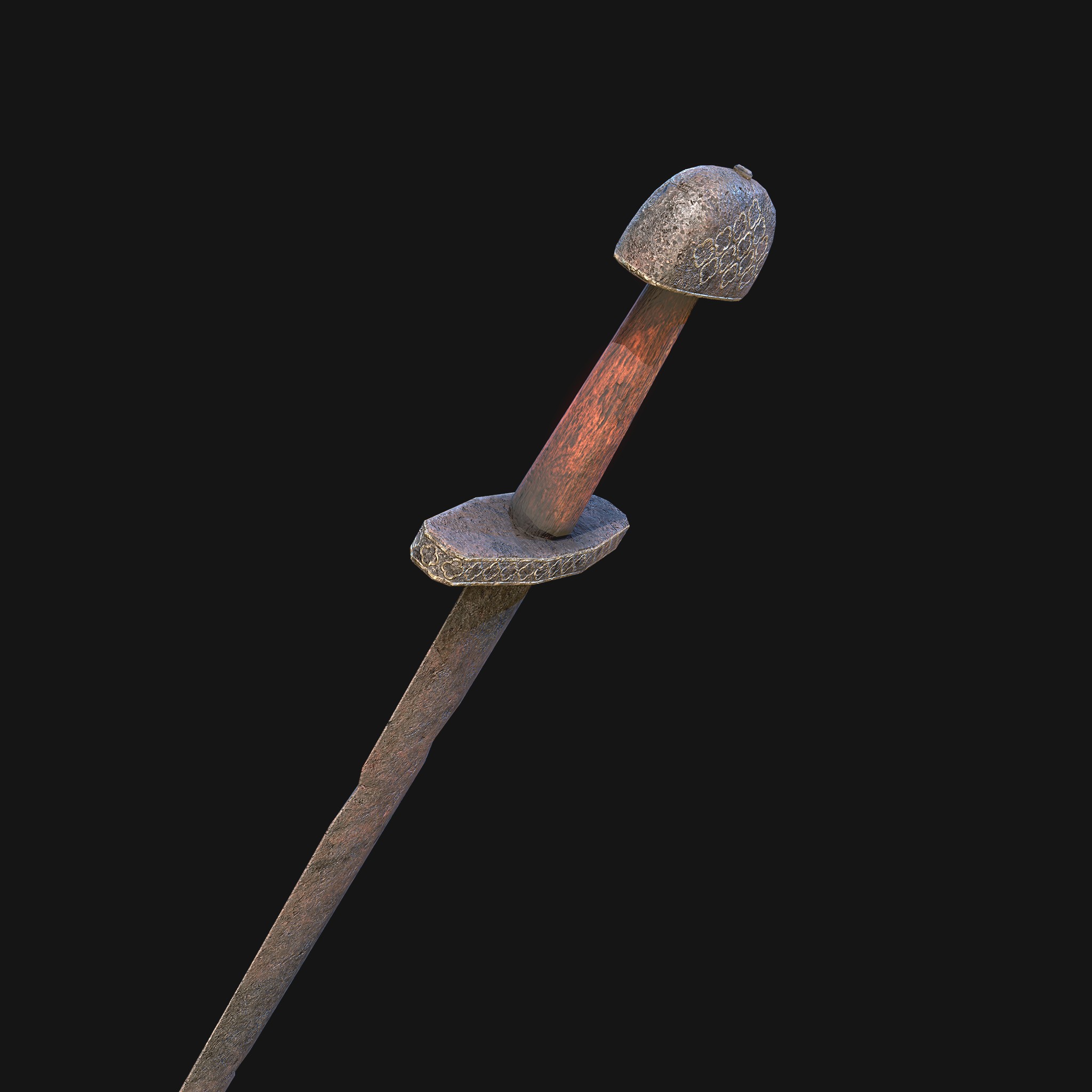 Viking Sword Wooden Hilt - 3D Model by Get Dead Entertainment