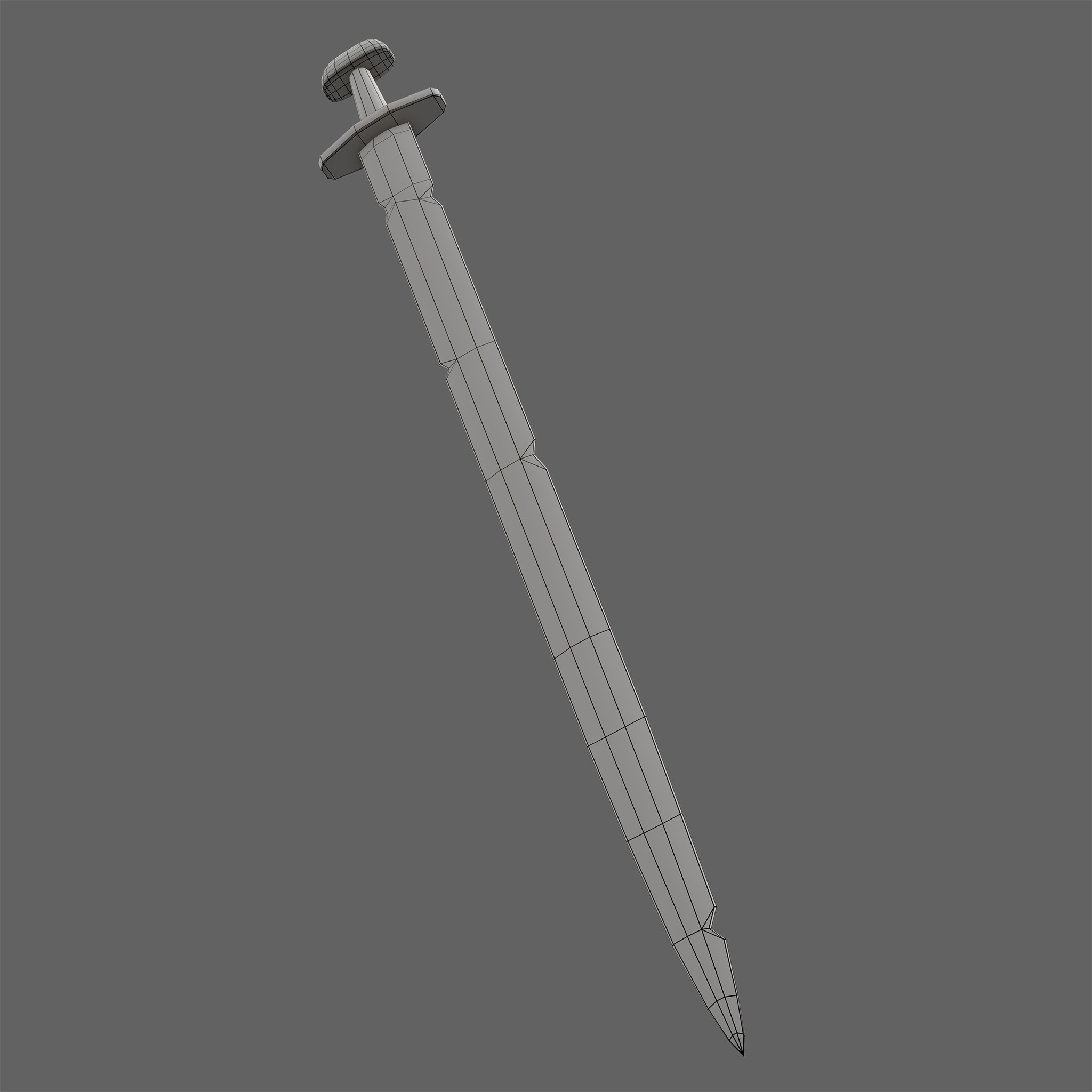 Viking Sword Wooden Hilt - 3D Model by Get Dead Entertainment