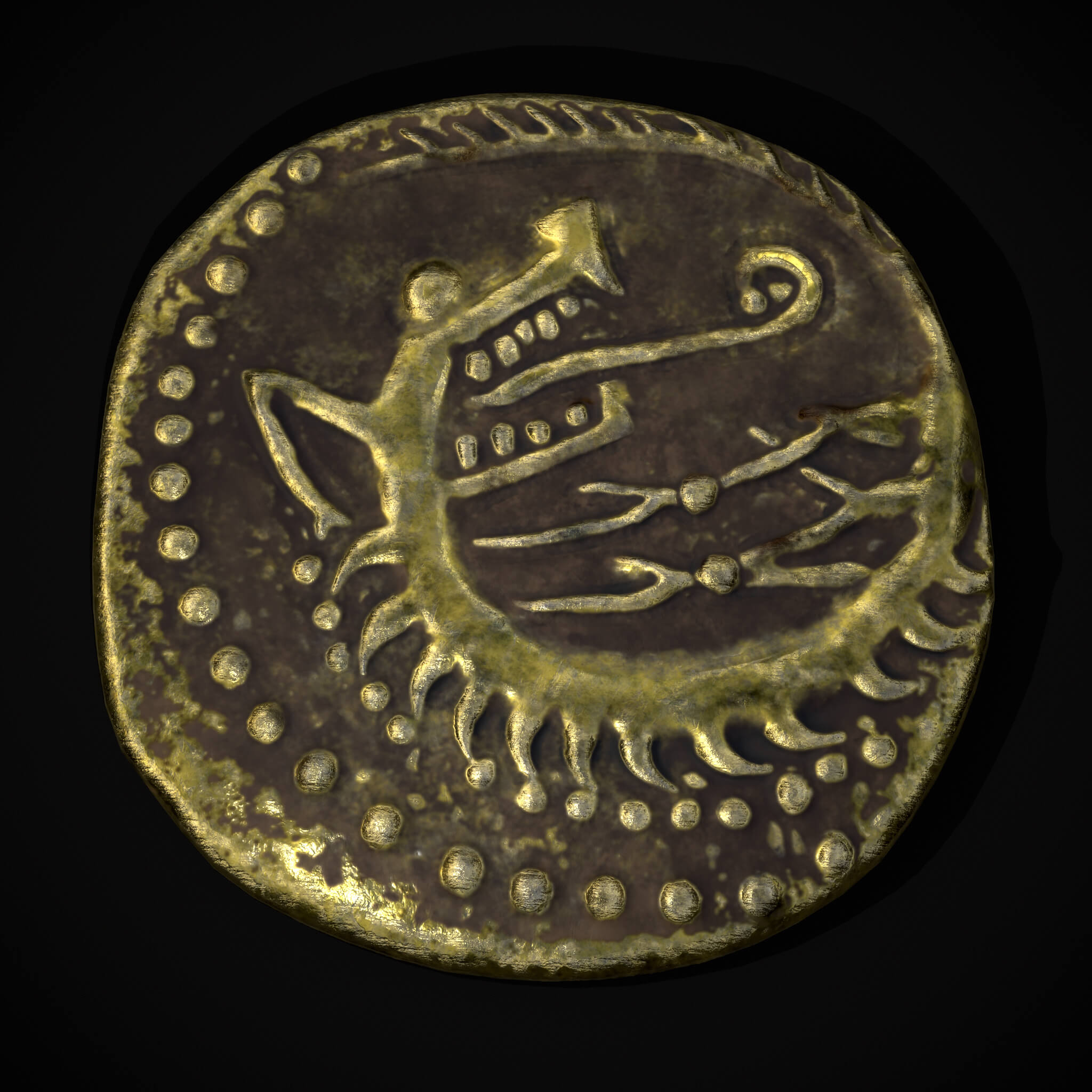 Viking Wolf Coin - 3D Model by Get Dead Entertainment