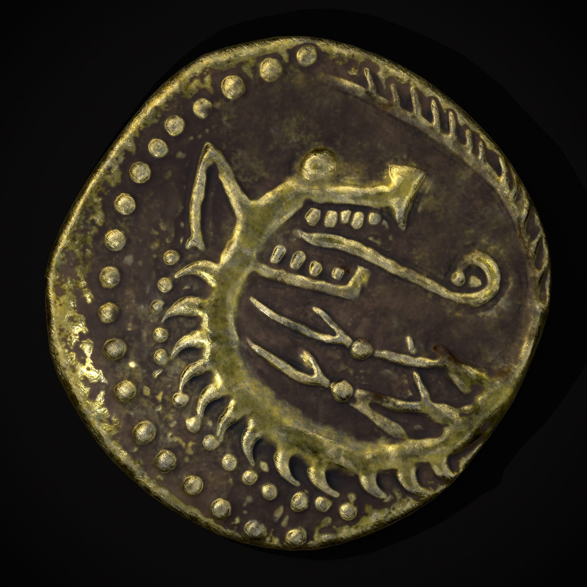 Viking Wolf Coin - 3D Model by Get Dead Entertainment