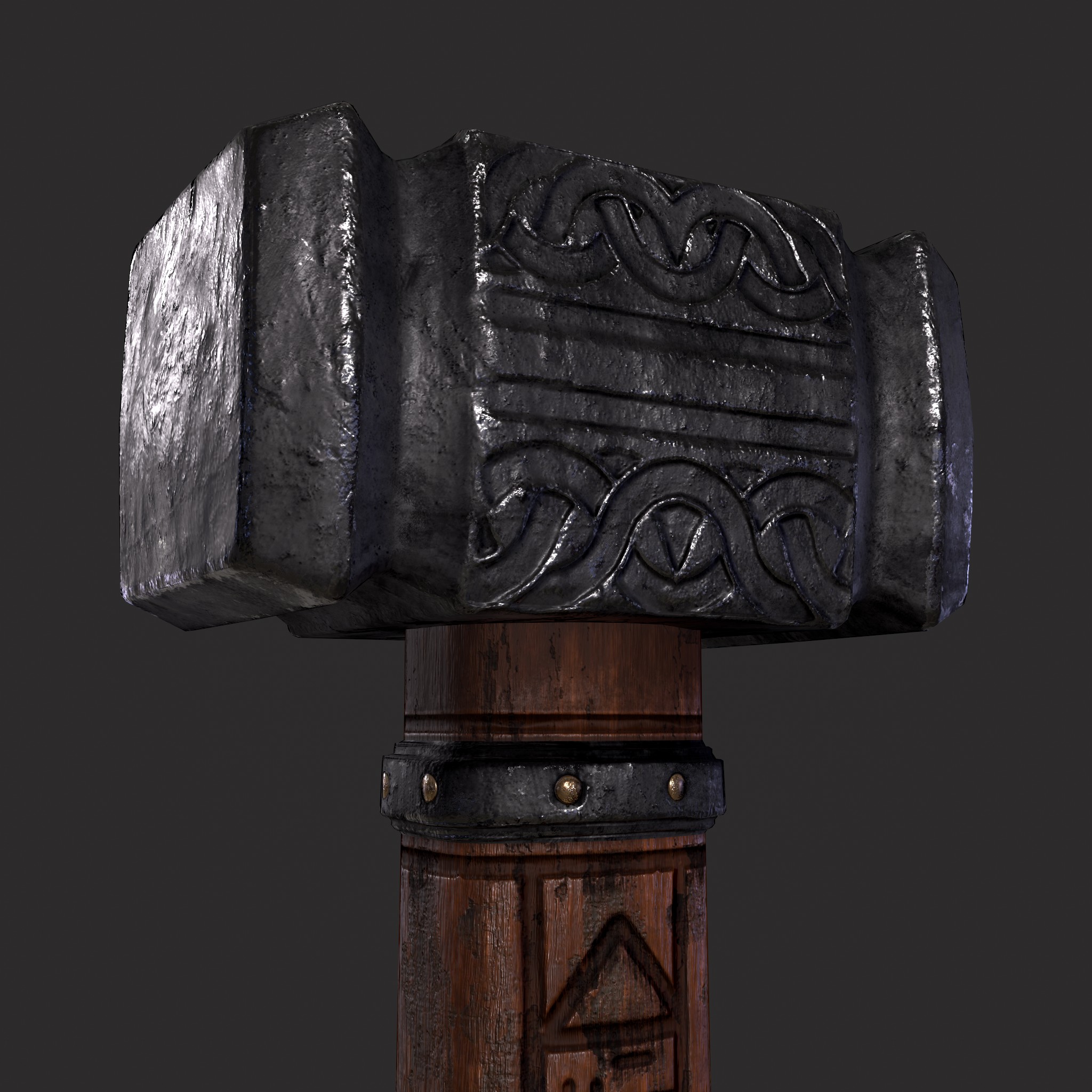 Viking Wolf Hammer - 3D Model by Get Dead Entertainment