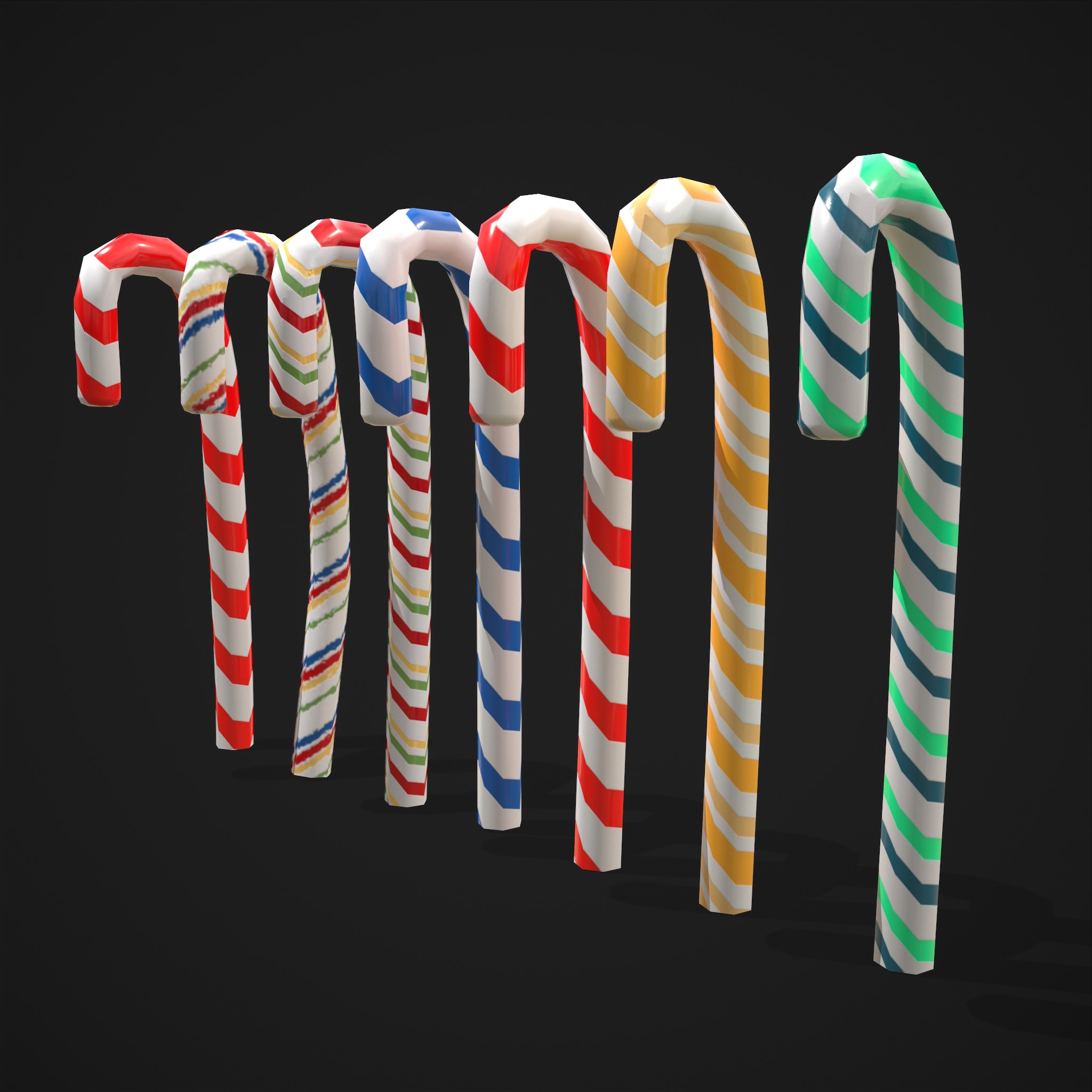 Vintage Candy Canes Box - 3D Model by Get Dead Entertainment