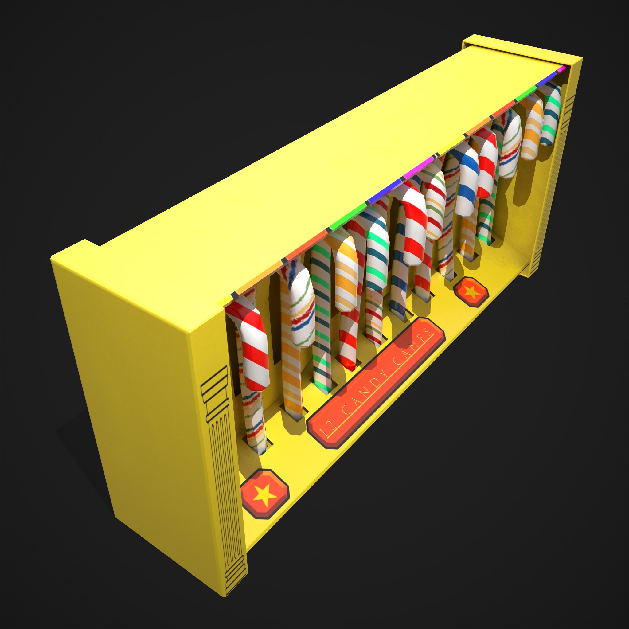 Vintage Candy Canes Box - 3D Model by Get Dead Entertainment