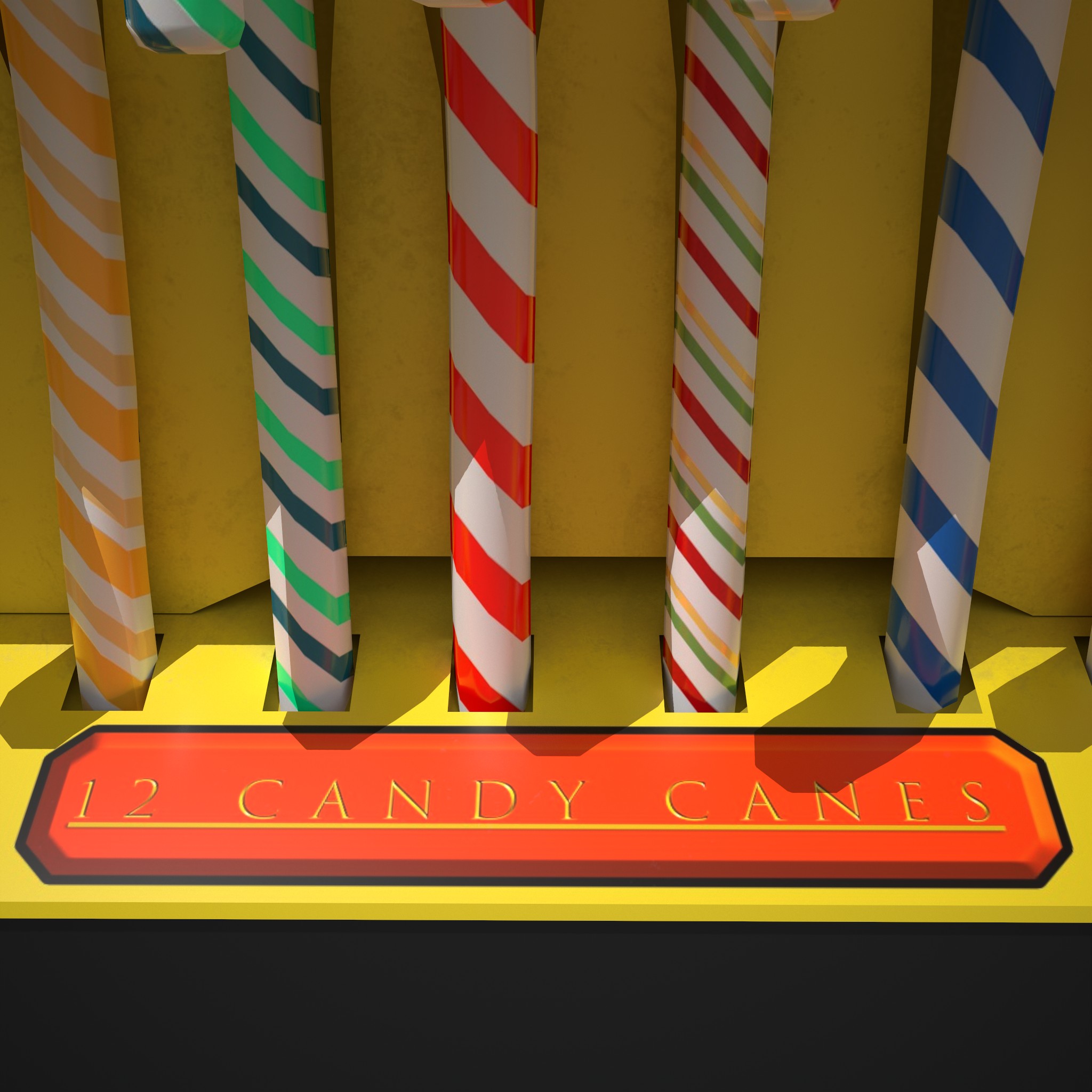 Vintage Candy Canes Box - 3D Model by Get Dead Entertainment
