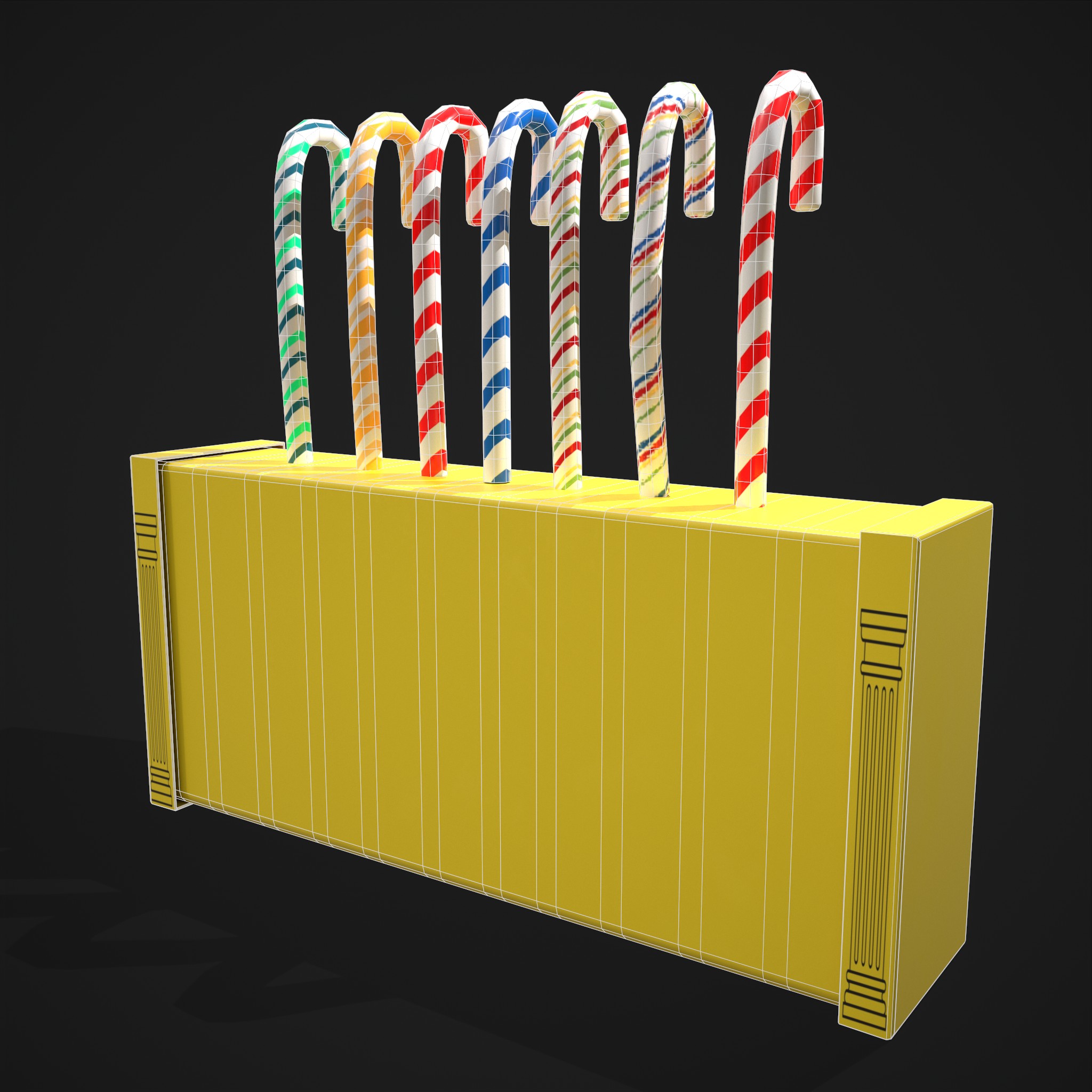 Vintage Candy Canes Box - 3D Model by Get Dead Entertainment