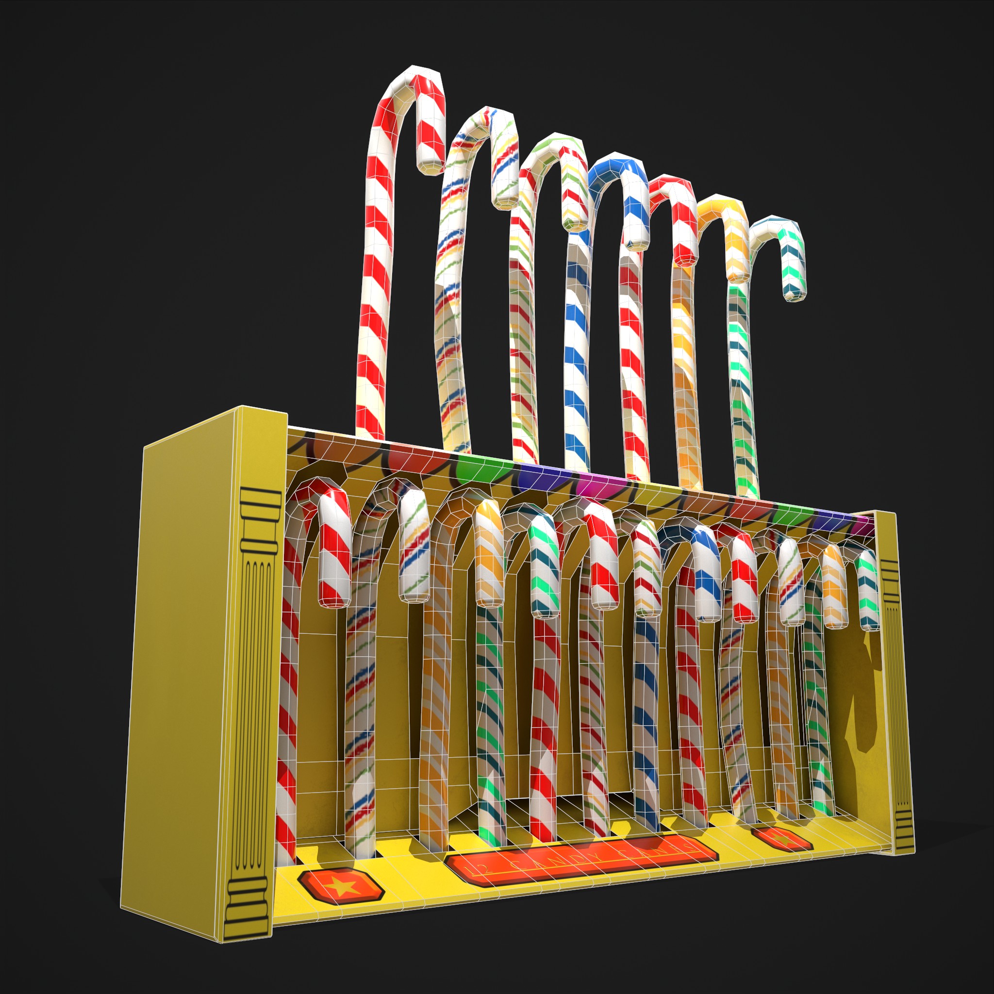 Vintage Candy Canes Box - 3D Model by Get Dead Entertainment