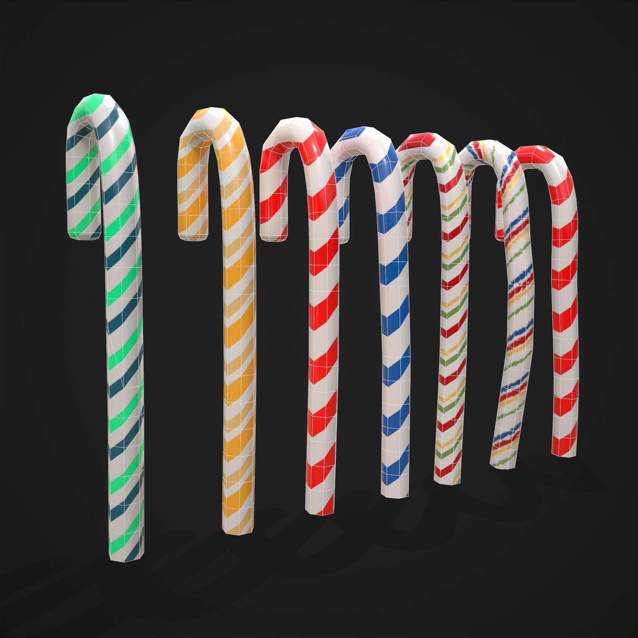 Vintage Candy Canes Box - 3D Model by Get Dead Entertainment