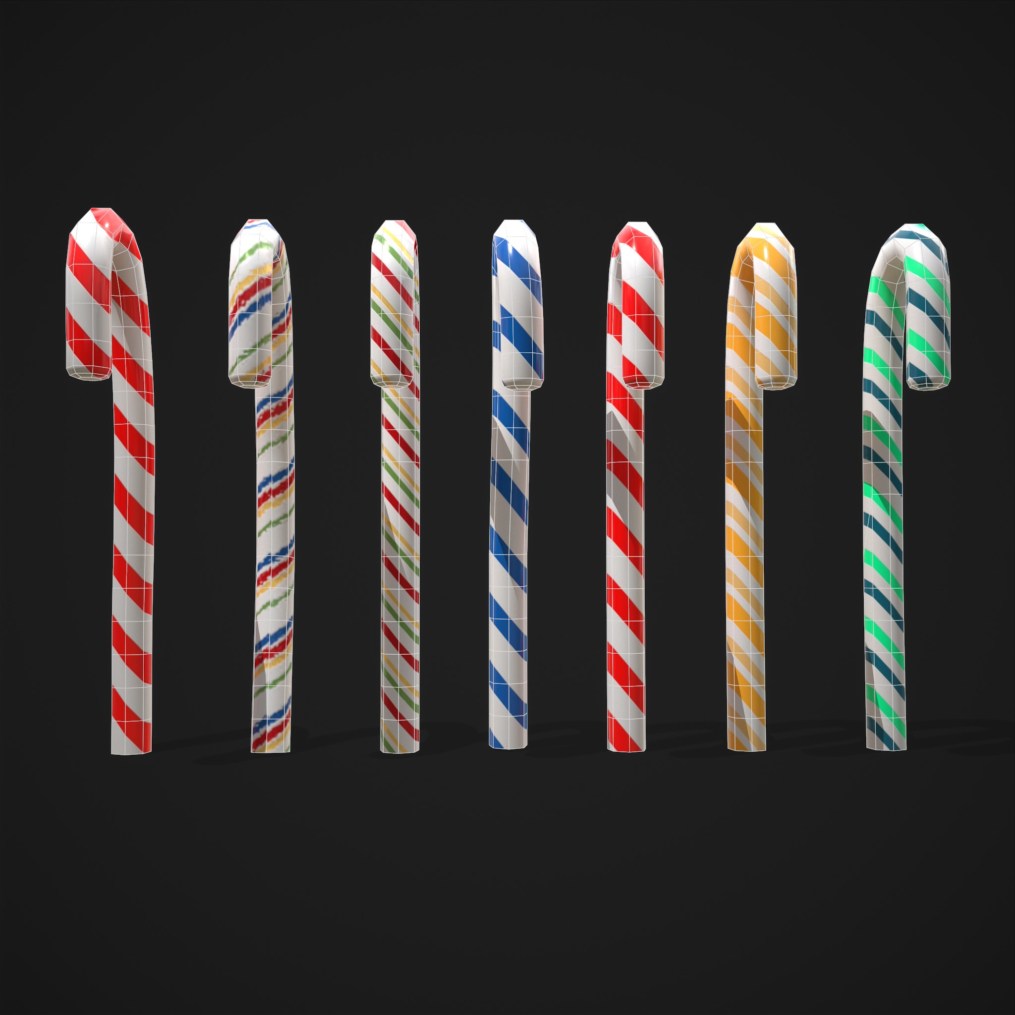 Vintage Candy Canes Box - 3D Model by Get Dead Entertainment