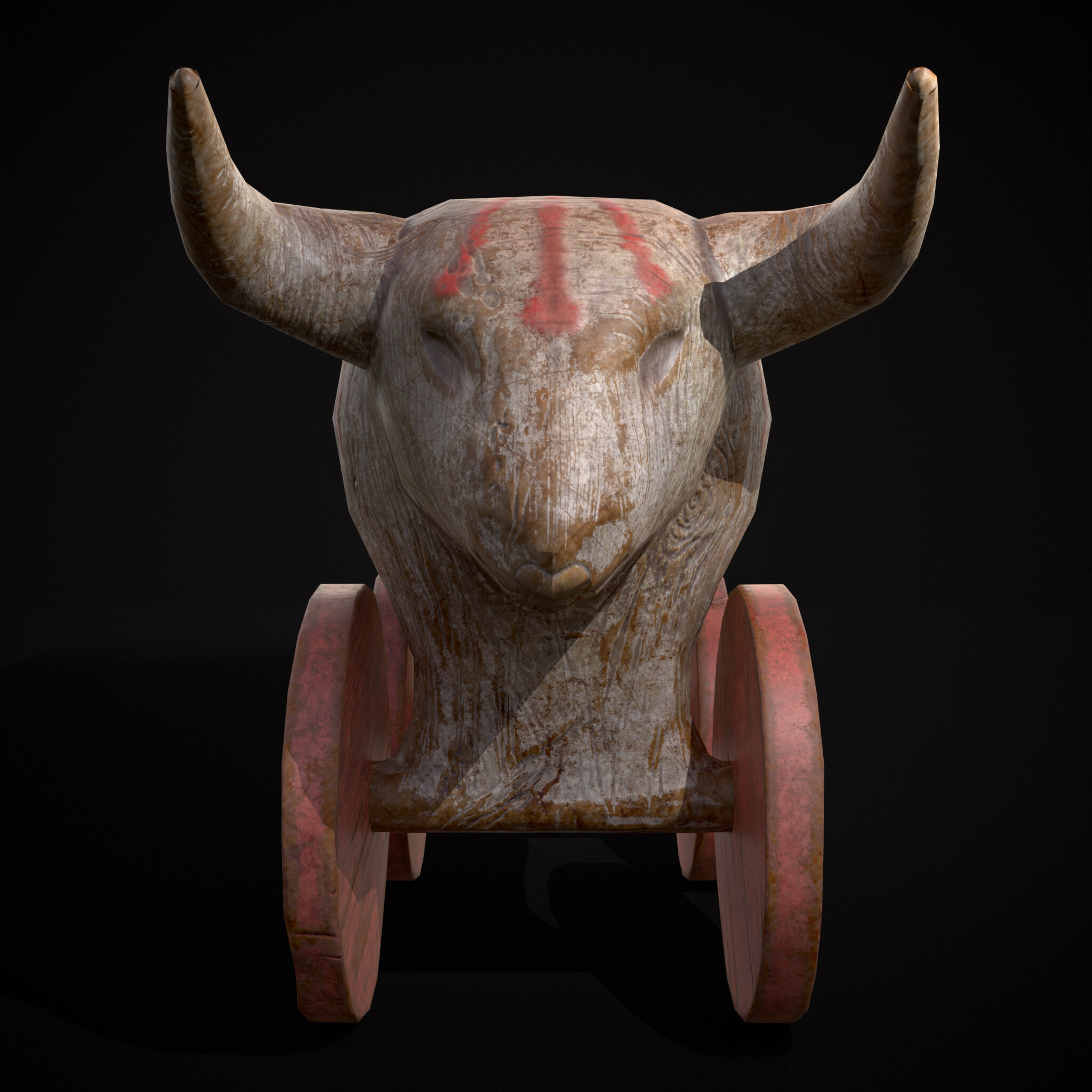 Vintage Carved Bull Toy - 3D Model by Get Dead Entertainment
