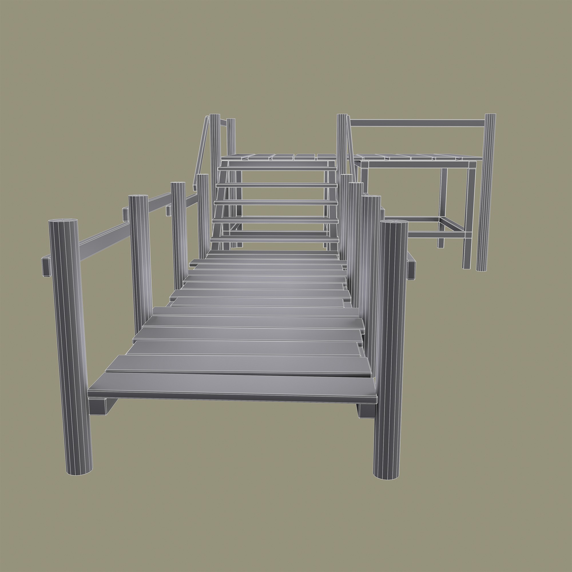 Wooden Walkway - 3D Model by Get Dead Entertainment