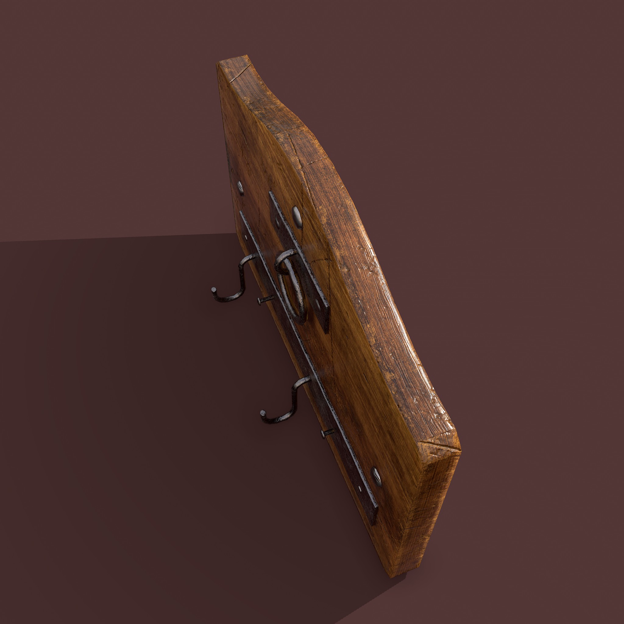 Wall Rack Wooden - 3D Model by Get Dead Entertainment
