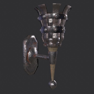 Wall Sconce Model by Get Dead Entertainment