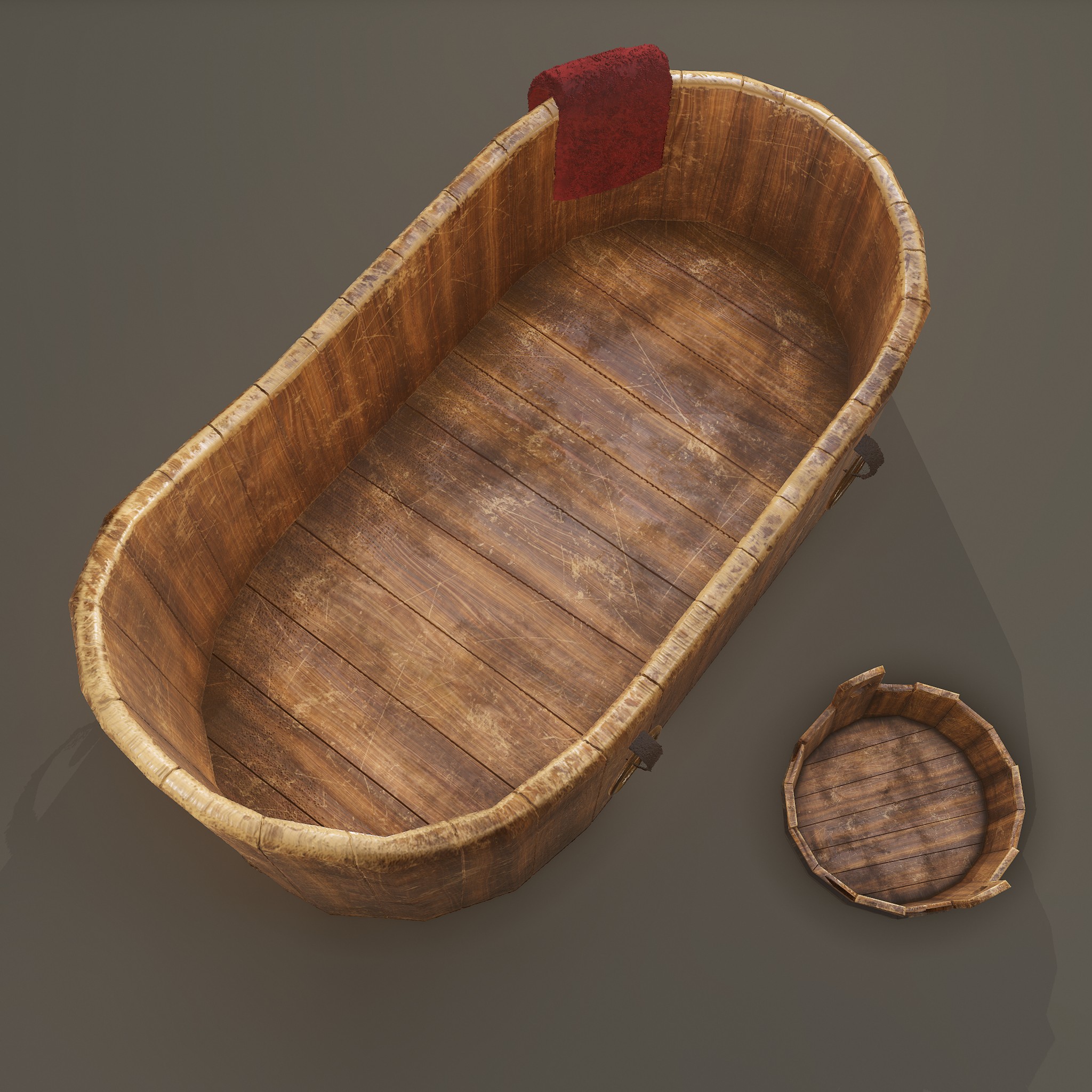 Wash Tub and Bucket - 3D Model by Get Dead Entertainment