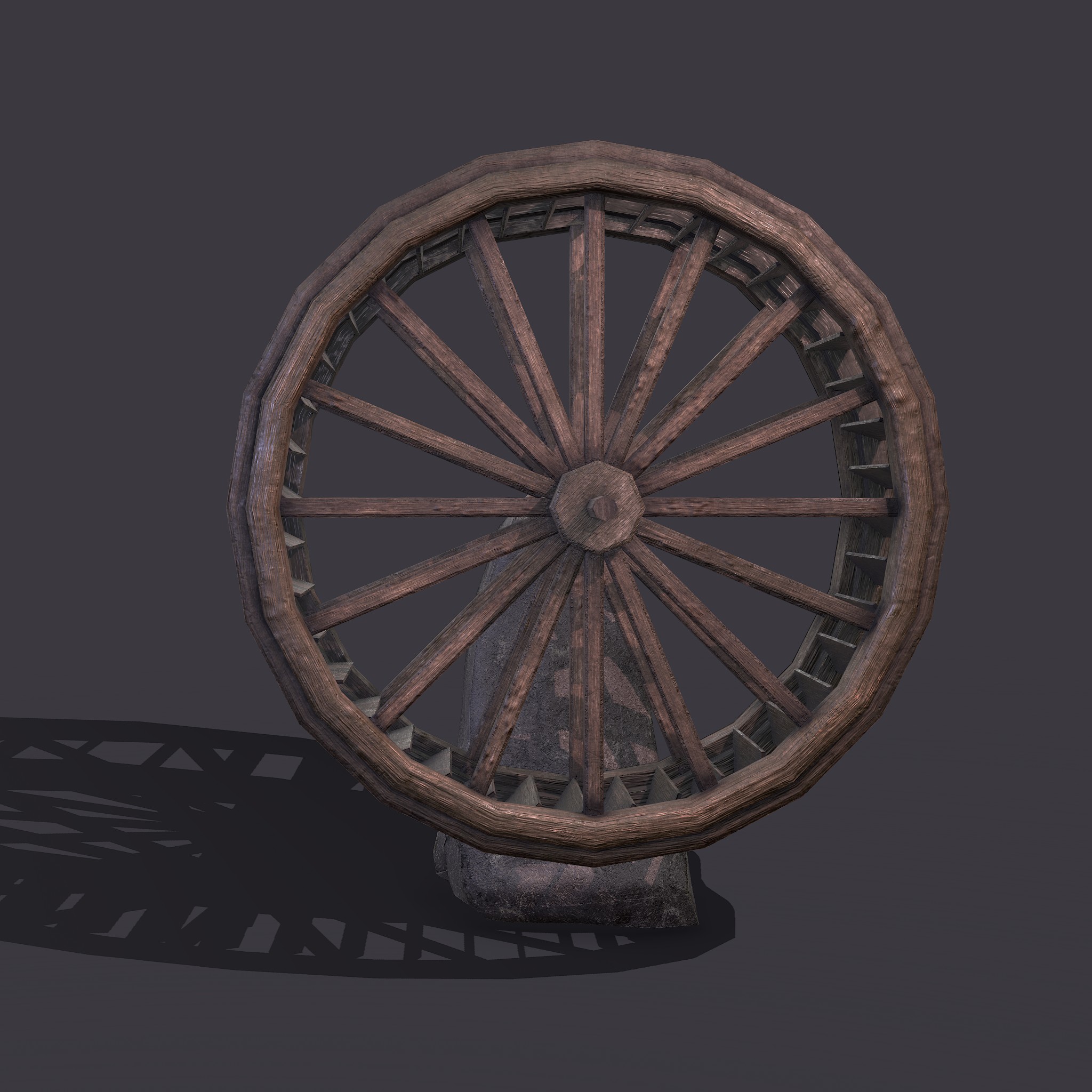 Water Wheel Wooden - 3D Model by Get Dead Entertainment