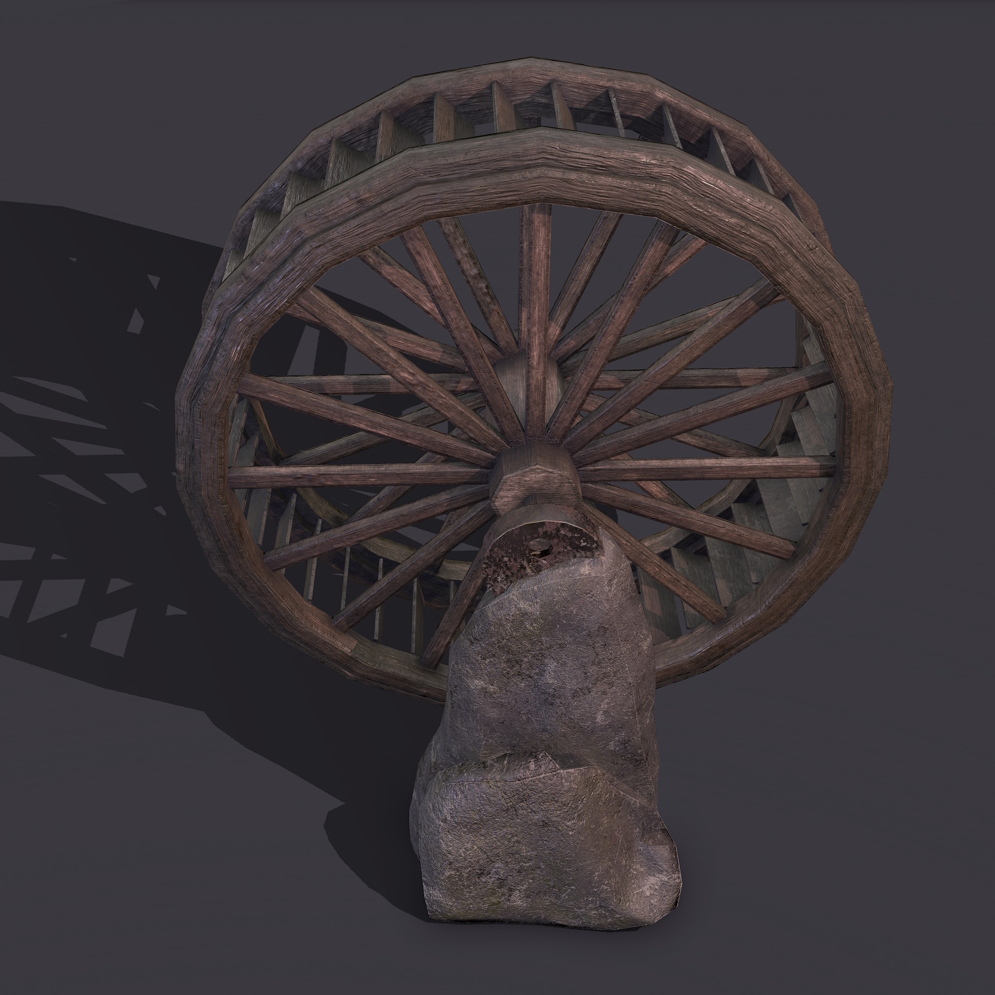 Water Wheel Wooden - 3D Model by Get Dead Entertainment