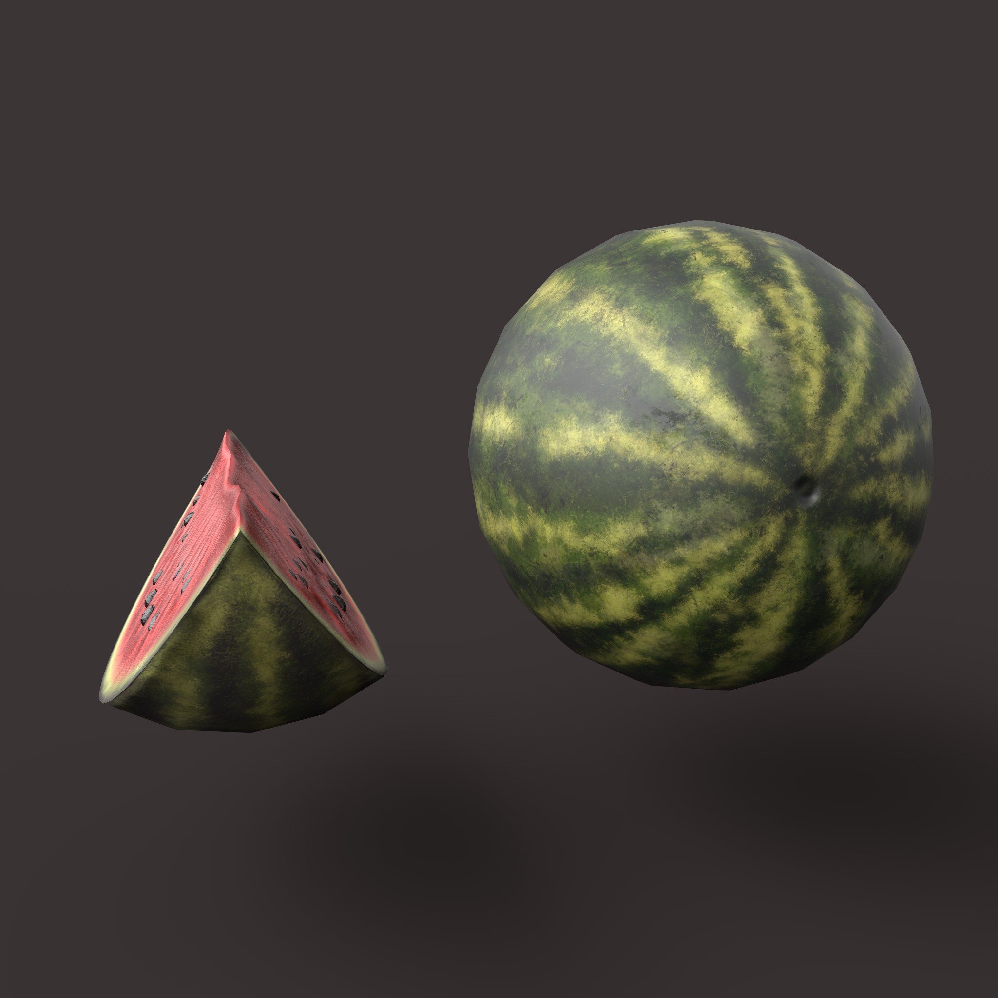 Watermelon Fruit - 3D Model by Get Dead Entertainment