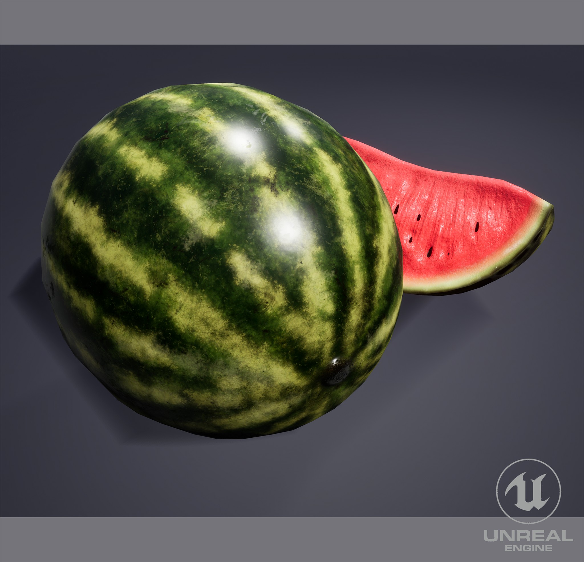 Watermelon Fruit - 3D Model by Get Dead Entertainment