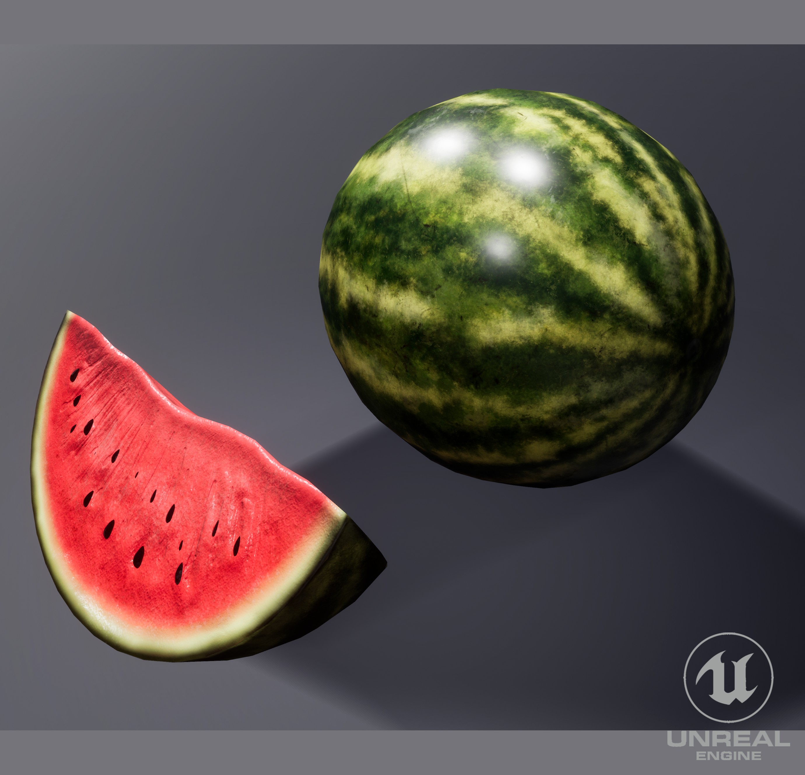 Watermelon Fruit - 3D Model by Get Dead Entertainment