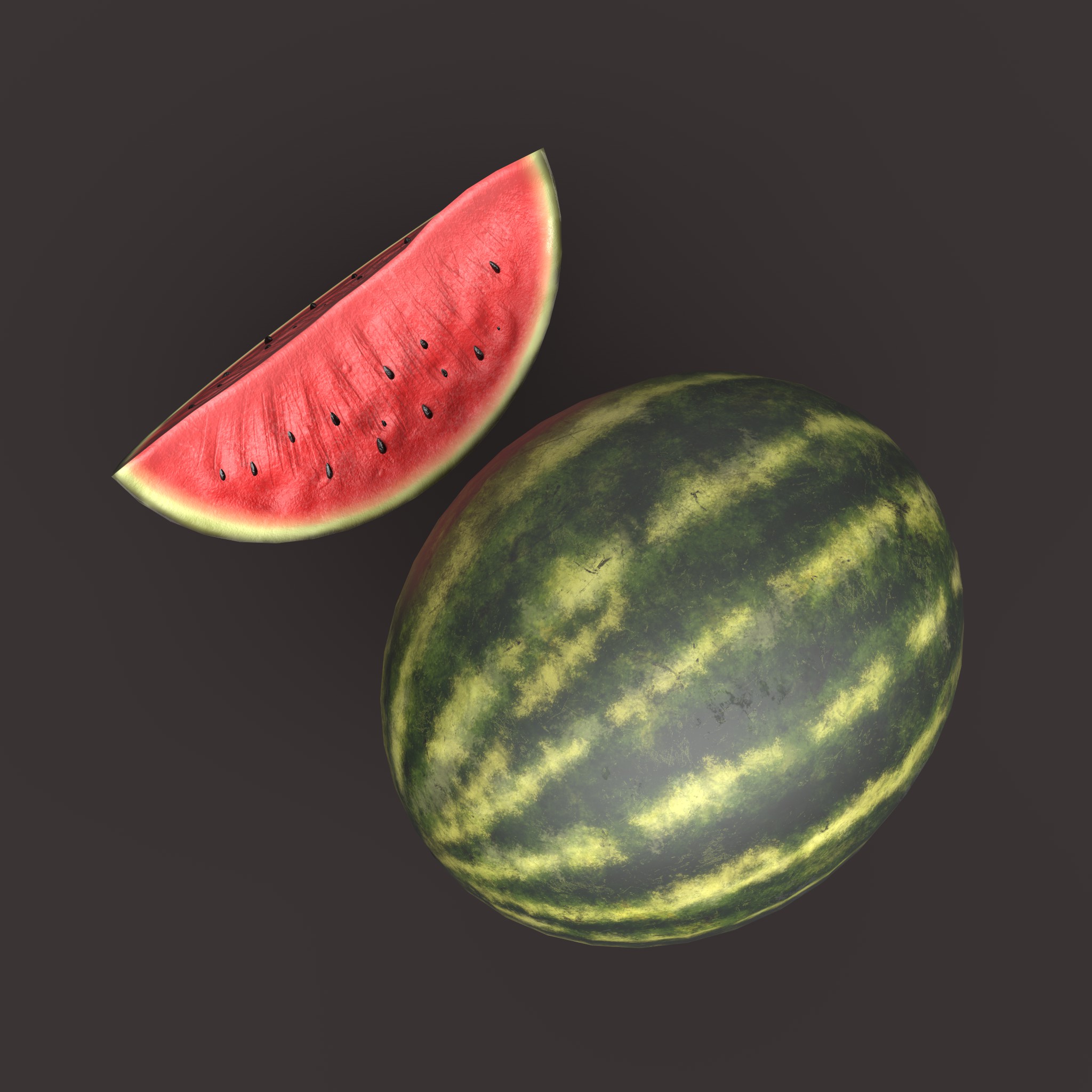 Watermelon Fruit - 3D Model by Get Dead Entertainment