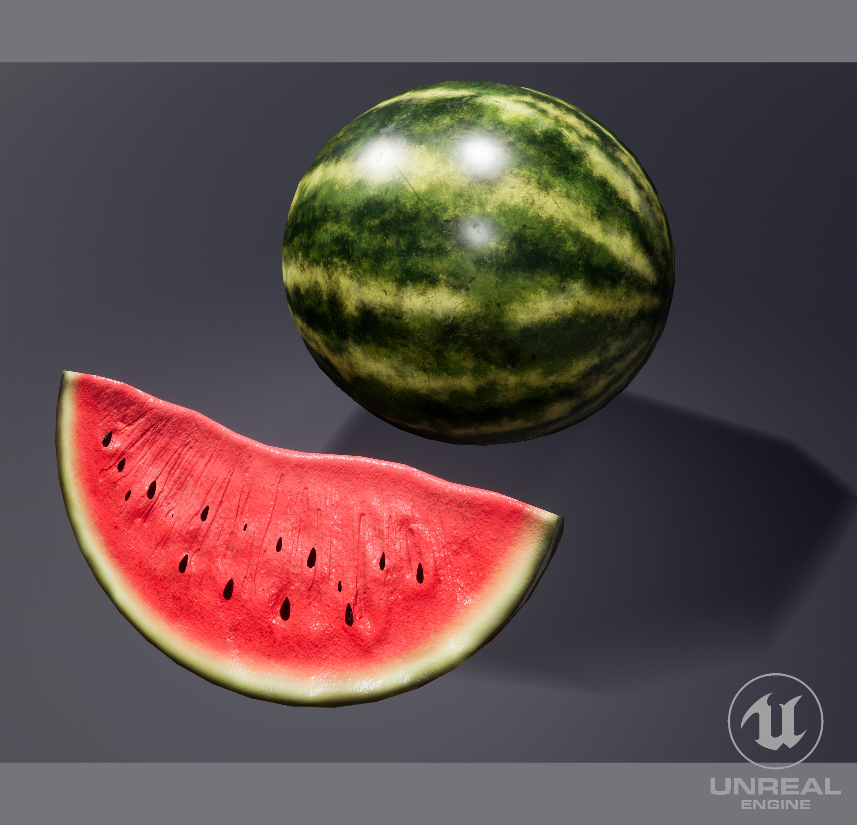 Watermelon Fruit - 3D Model by Get Dead Entertainment