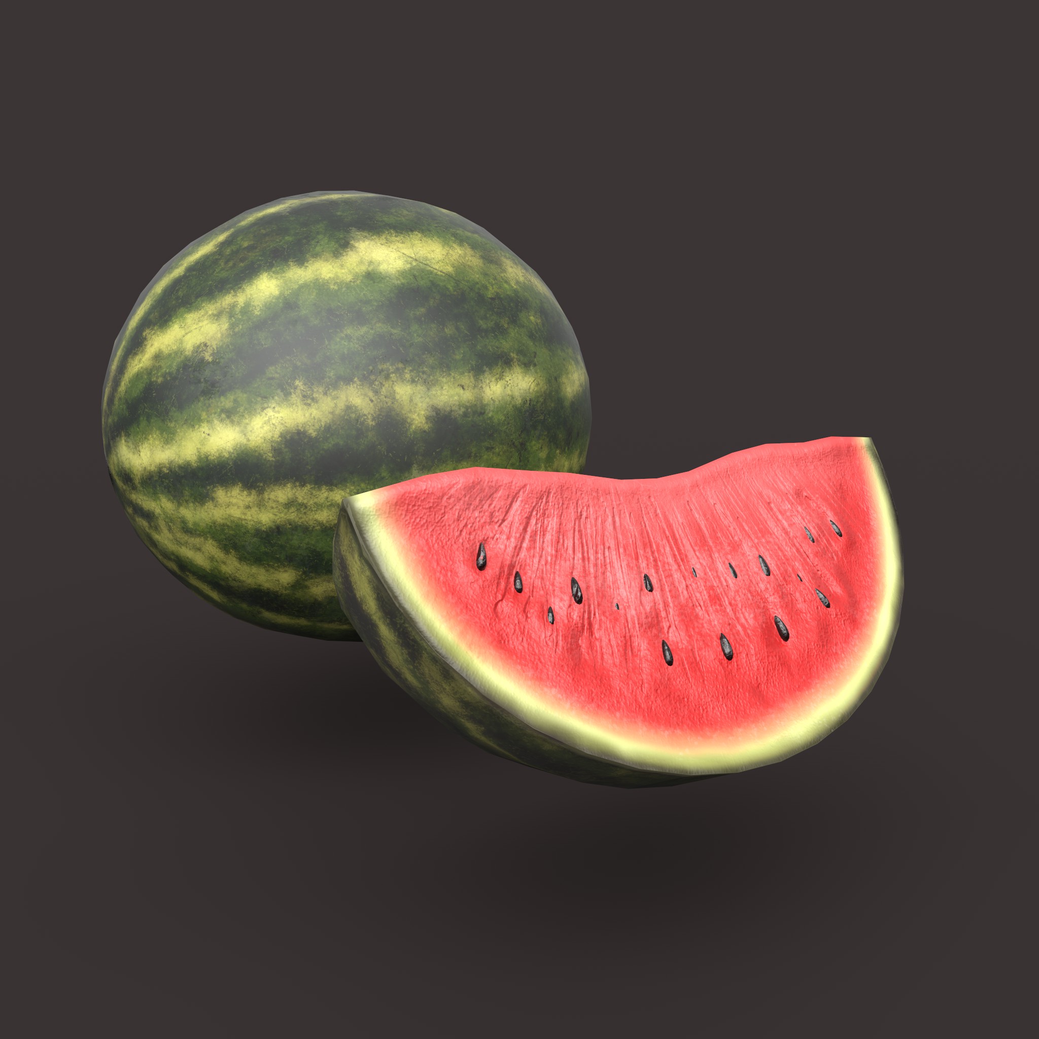 Watermelon Fruit - 3D Model by Get Dead Entertainment
