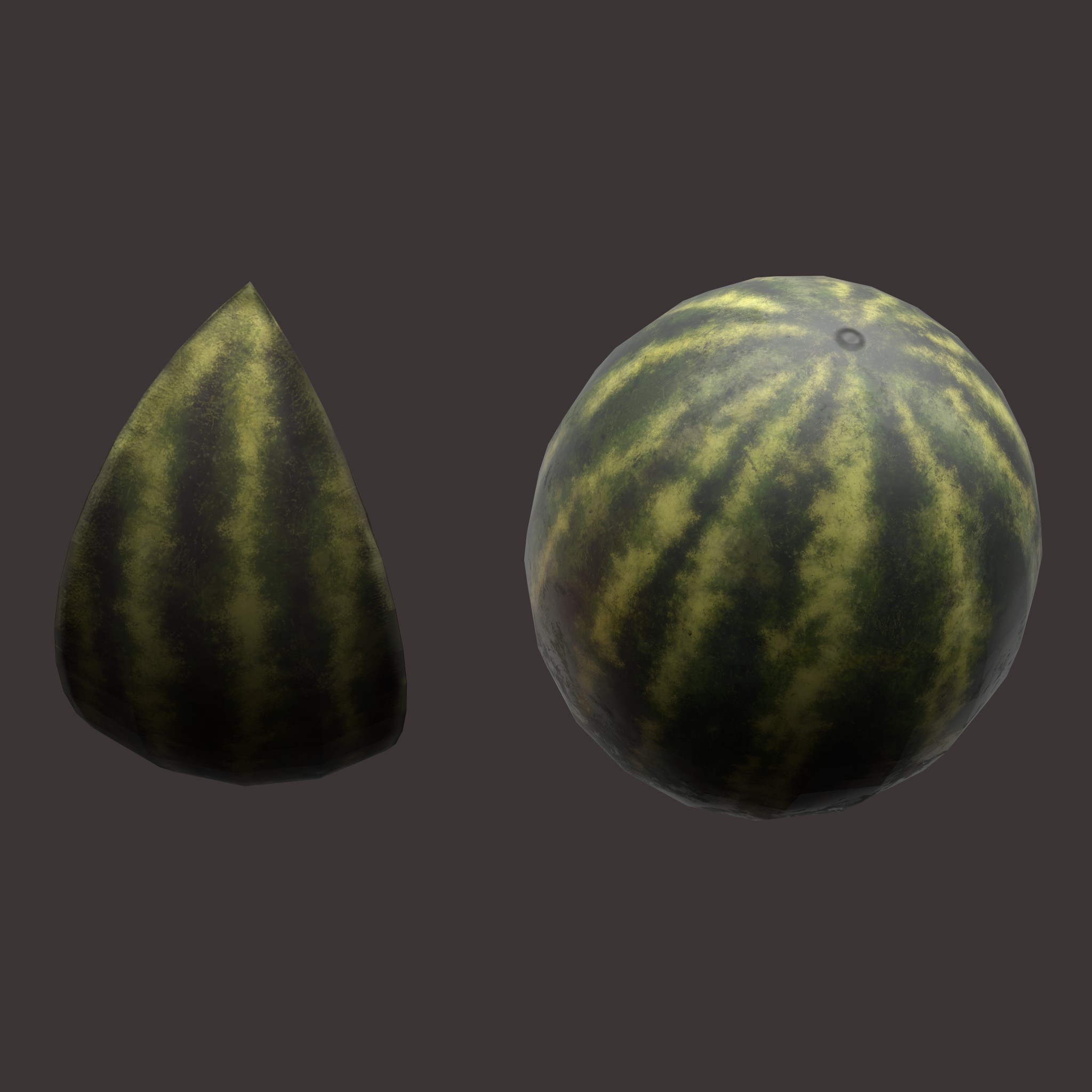 Watermelon Fruit - 3D Model by Get Dead Entertainment