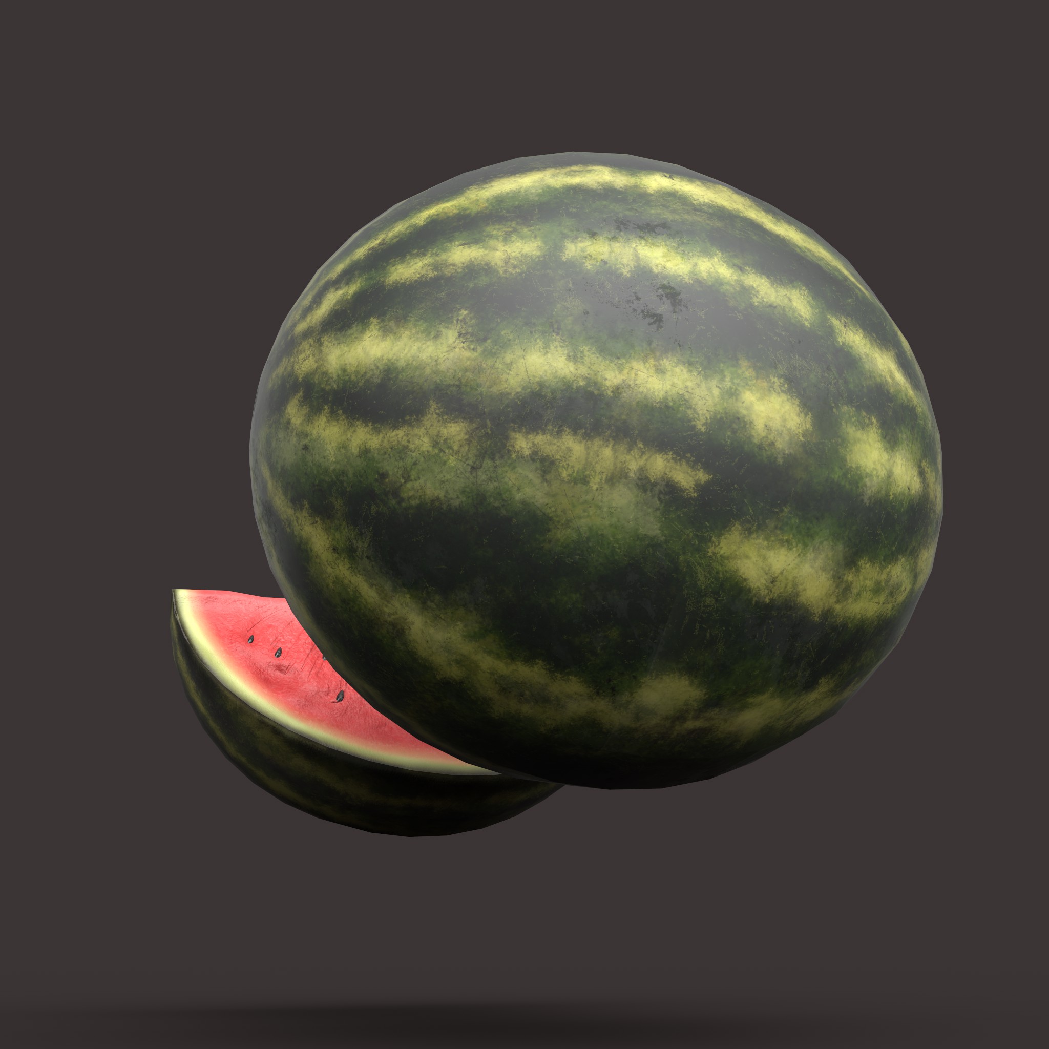 Watermelon Fruit - 3D Model by Get Dead Entertainment