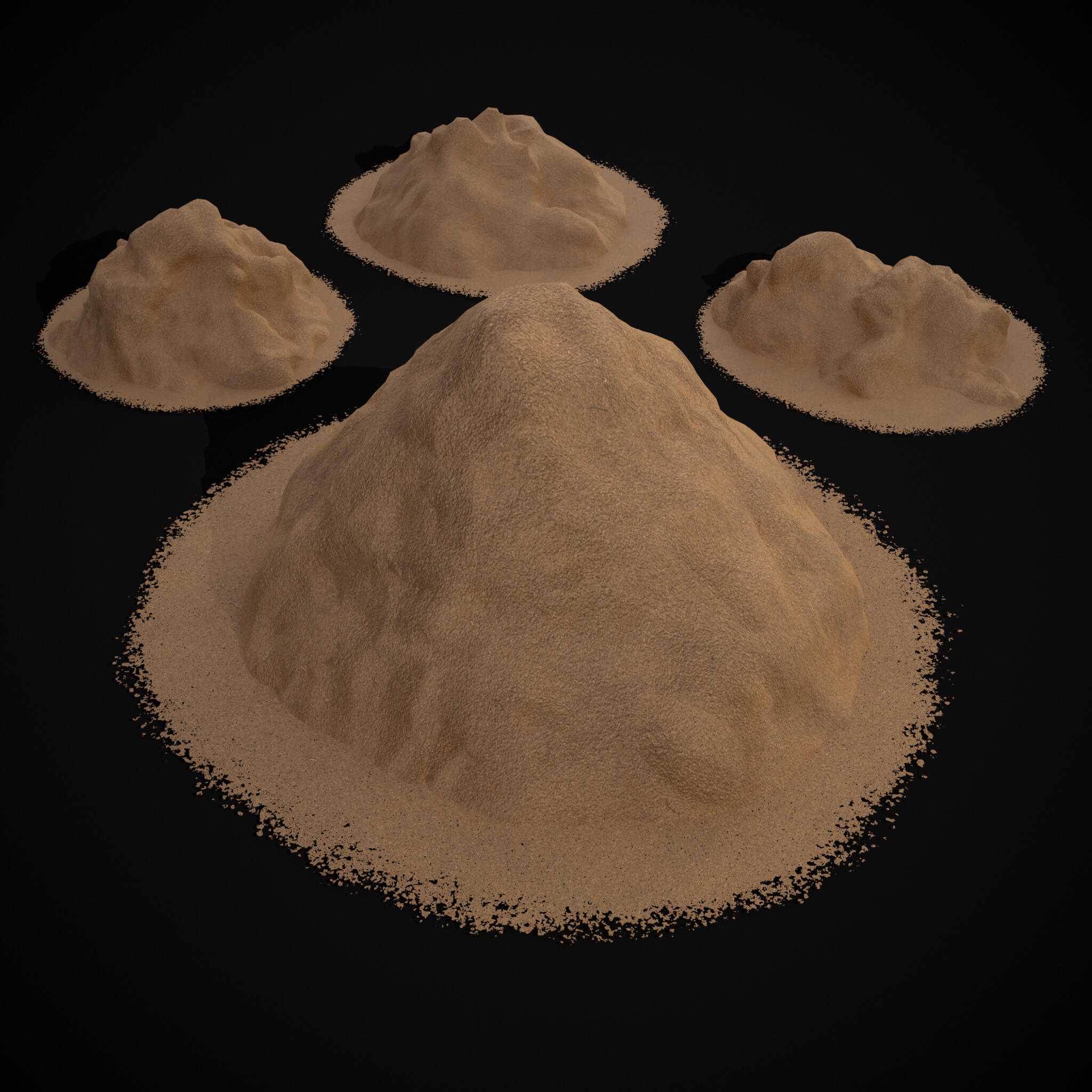 Wheat Grain Piles - 3D Model by Get Dead Entertainment