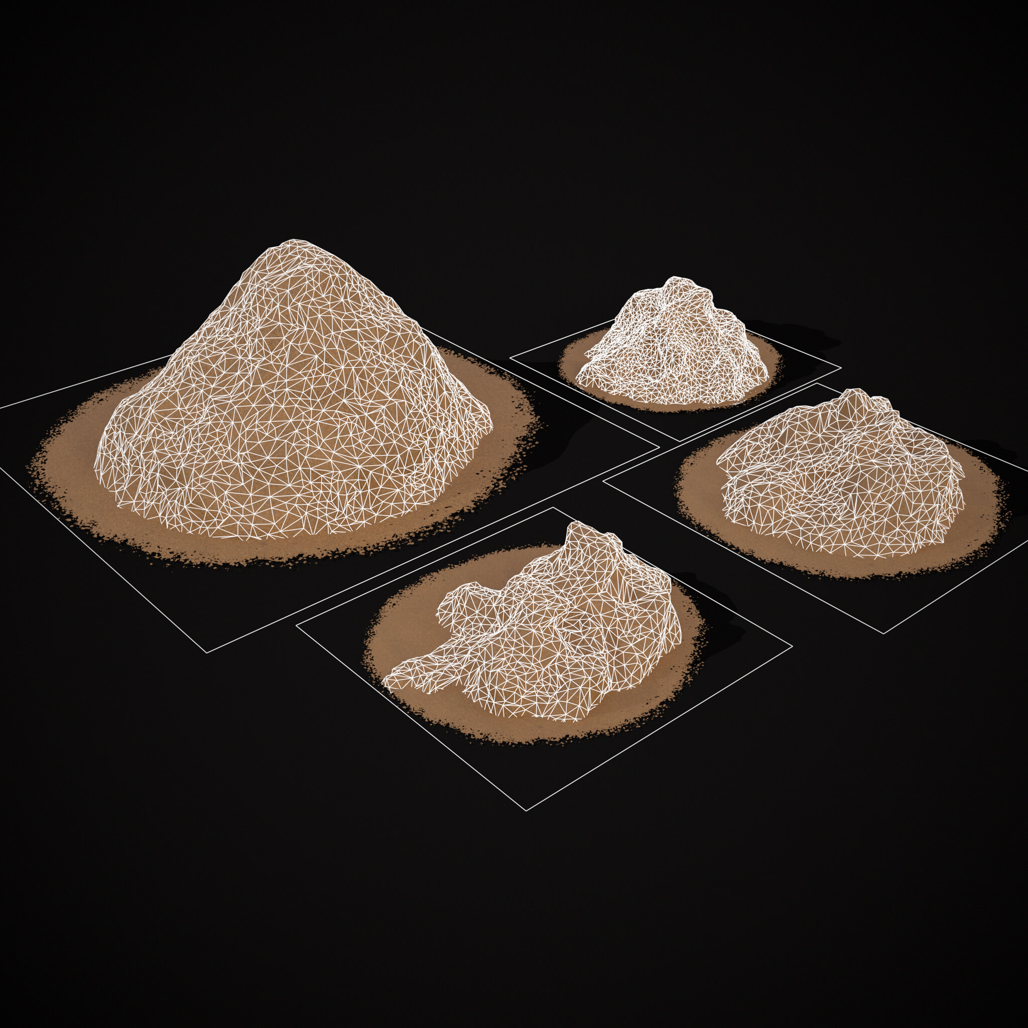 Wheat Grain Piles - 3D Model by Get Dead Entertainment