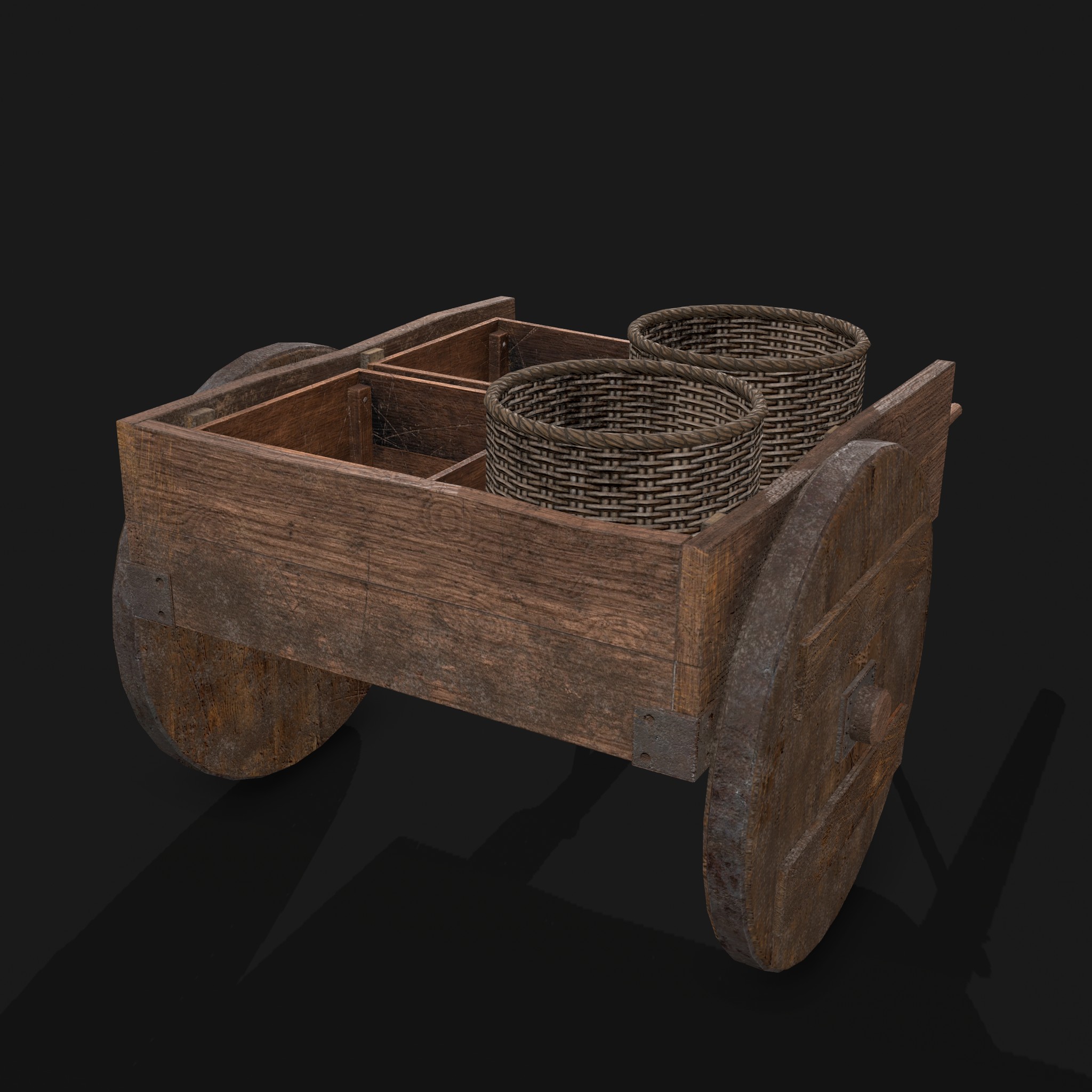 Wheeled Cart - 3D Model by Get Dead Entertainment