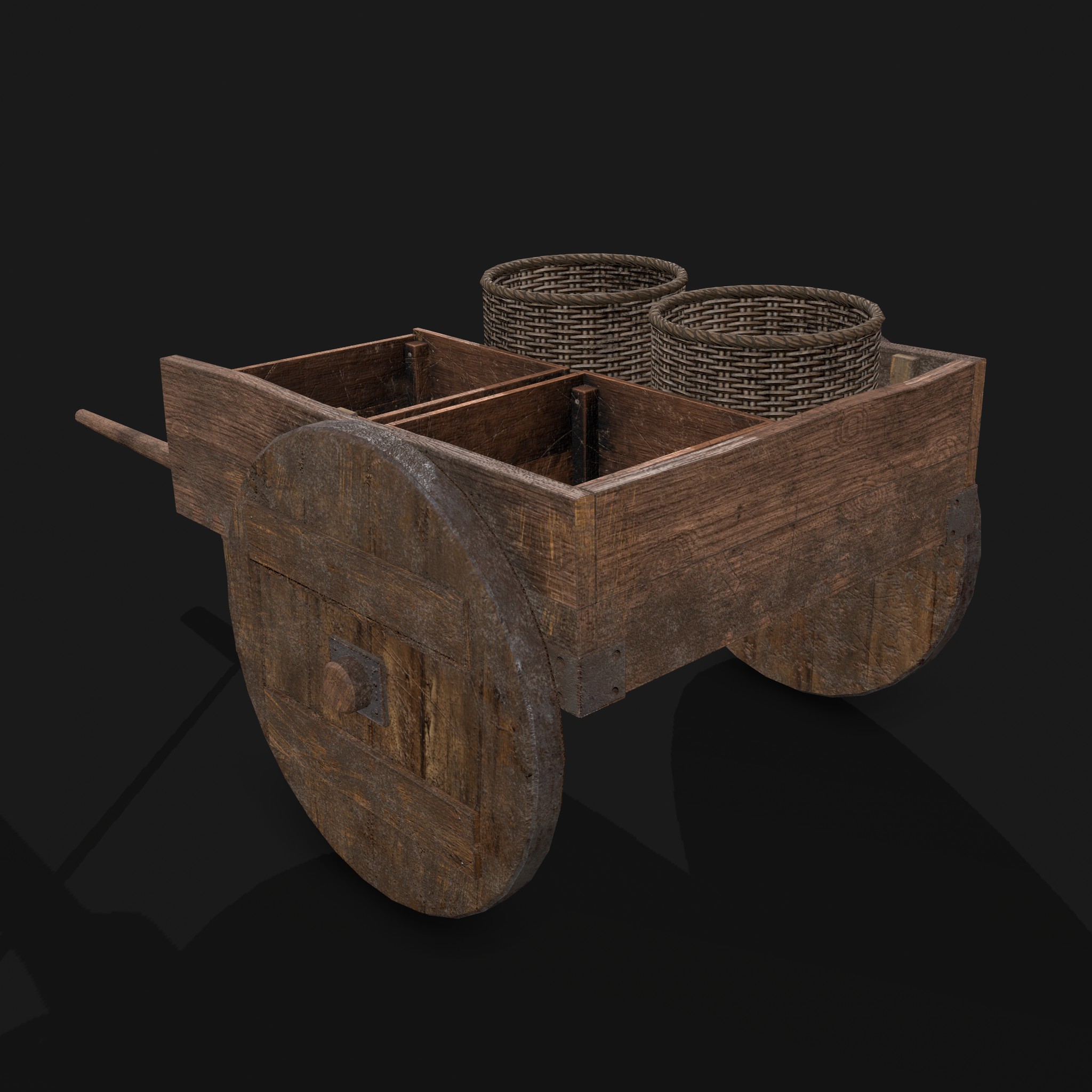 Wheeled Cart - 3D Model by Get Dead Entertainment
