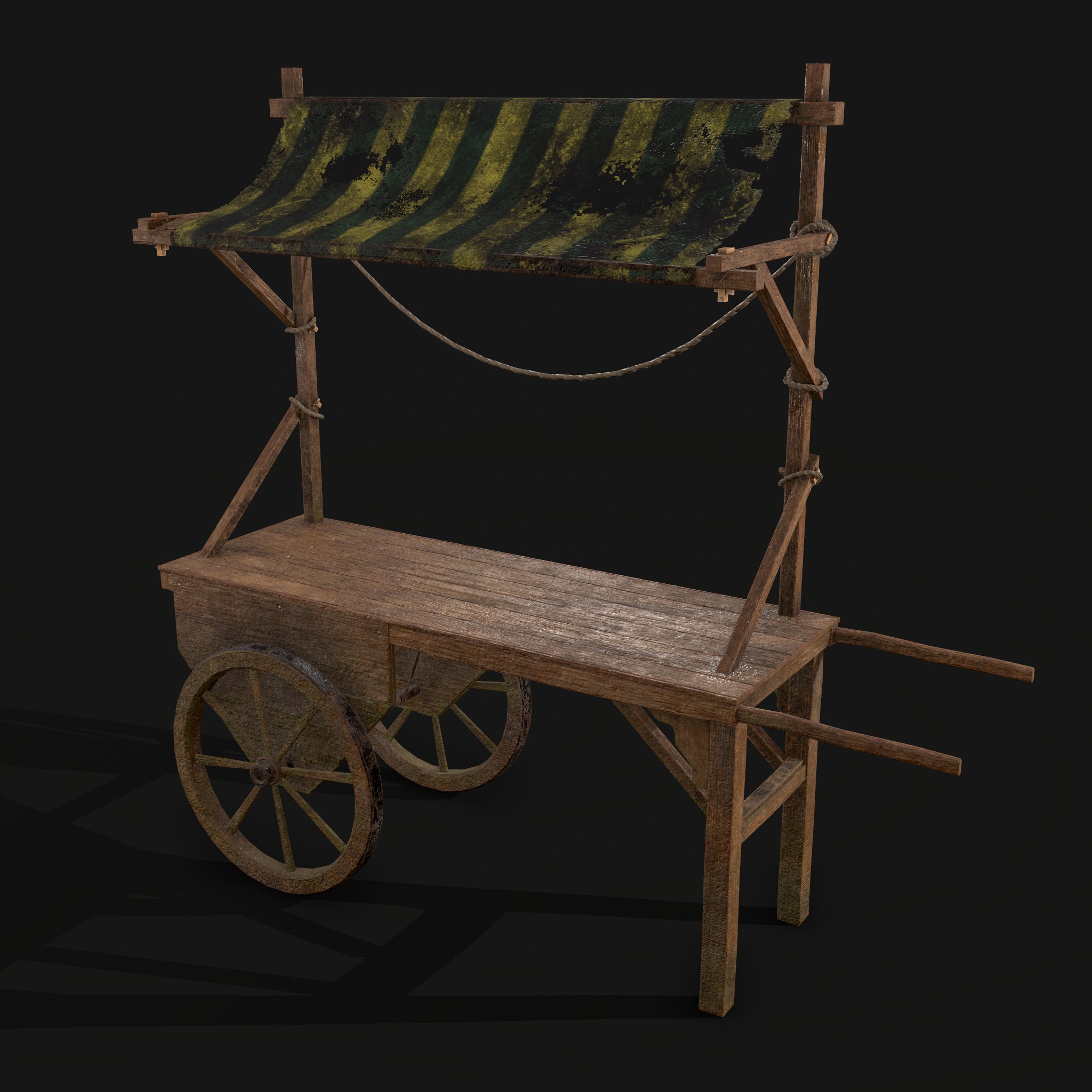 Wheeled Flat Deck Display - 3D Model by Get Dead Entertainment