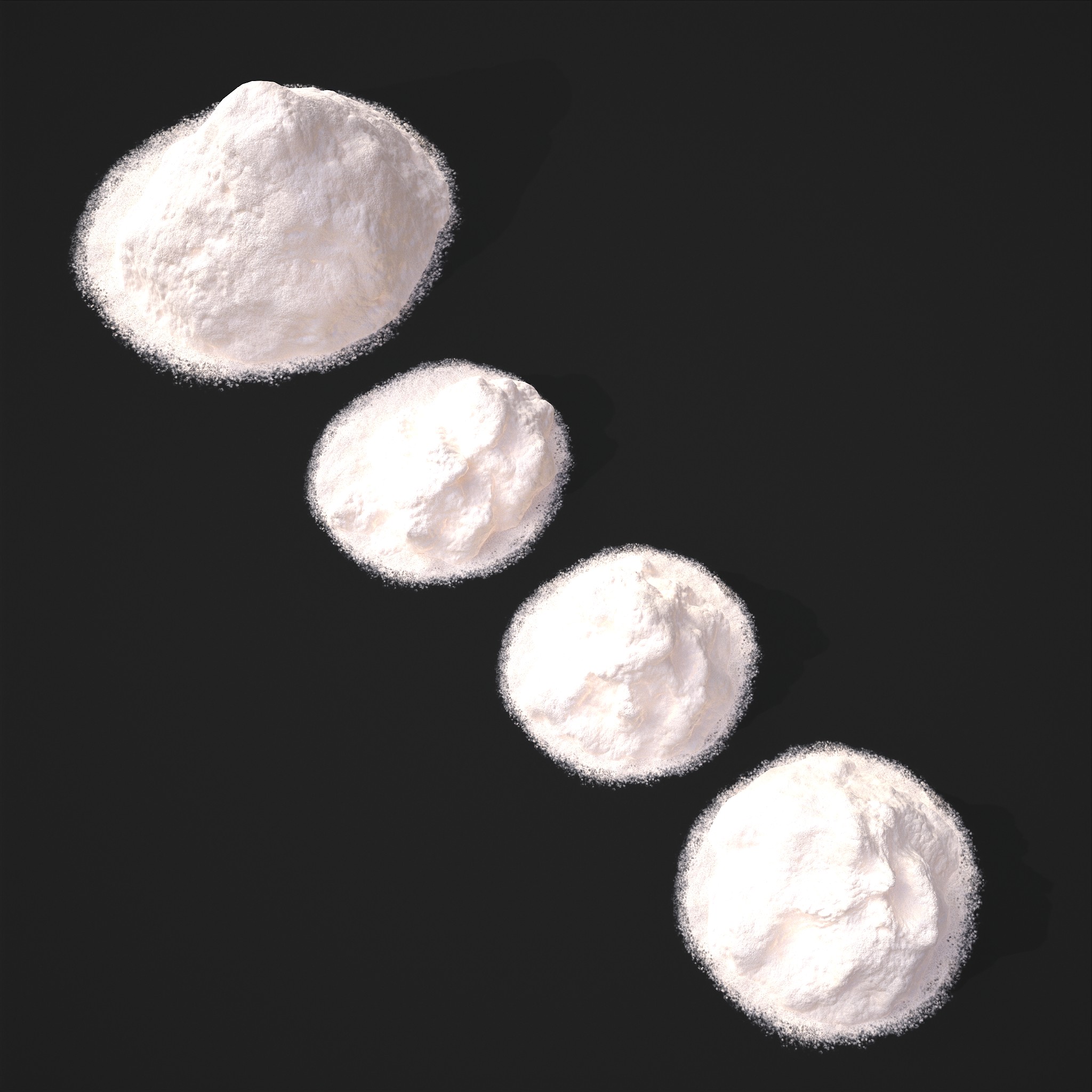 White Flour Piles - 3D Model by Get Dead Entertainment