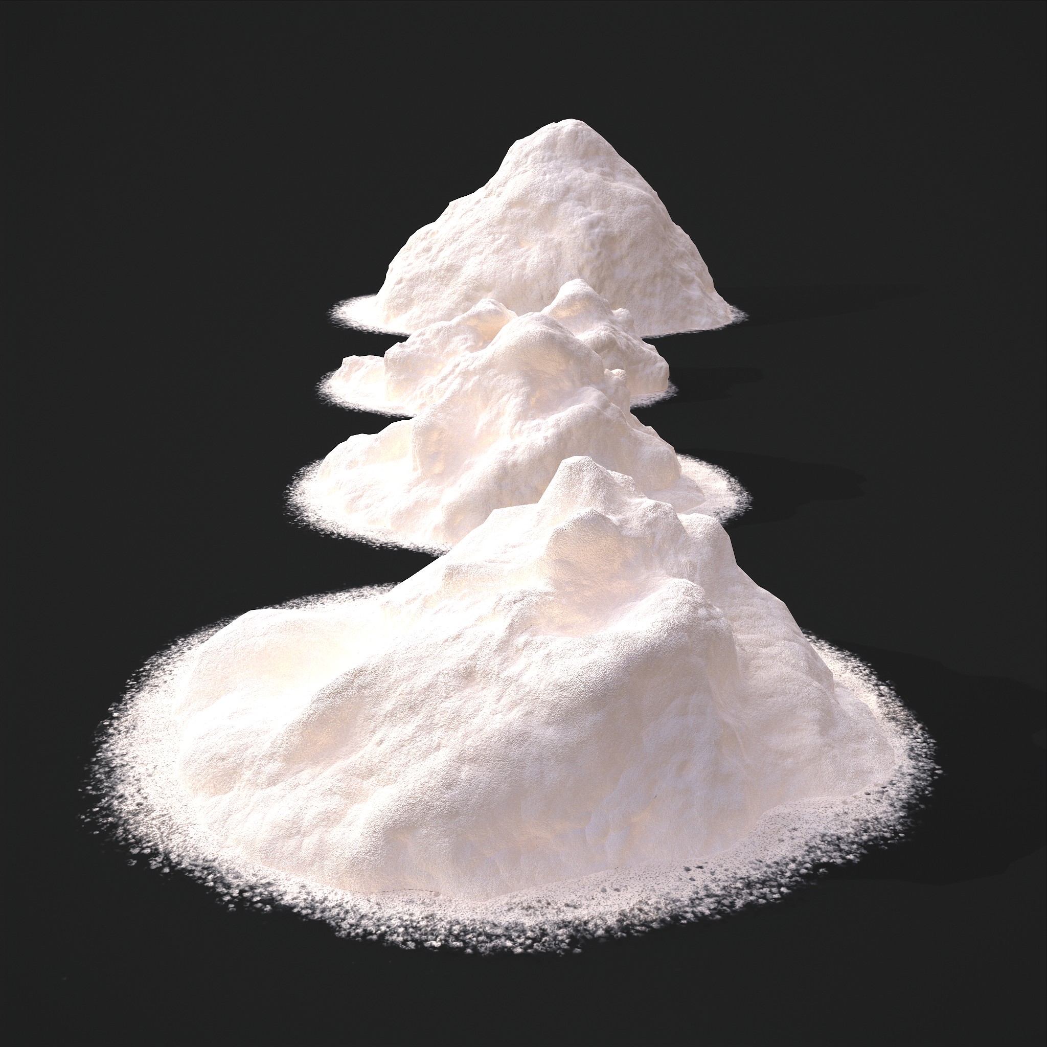 White Flour Piles - 3D Model by Get Dead Entertainment