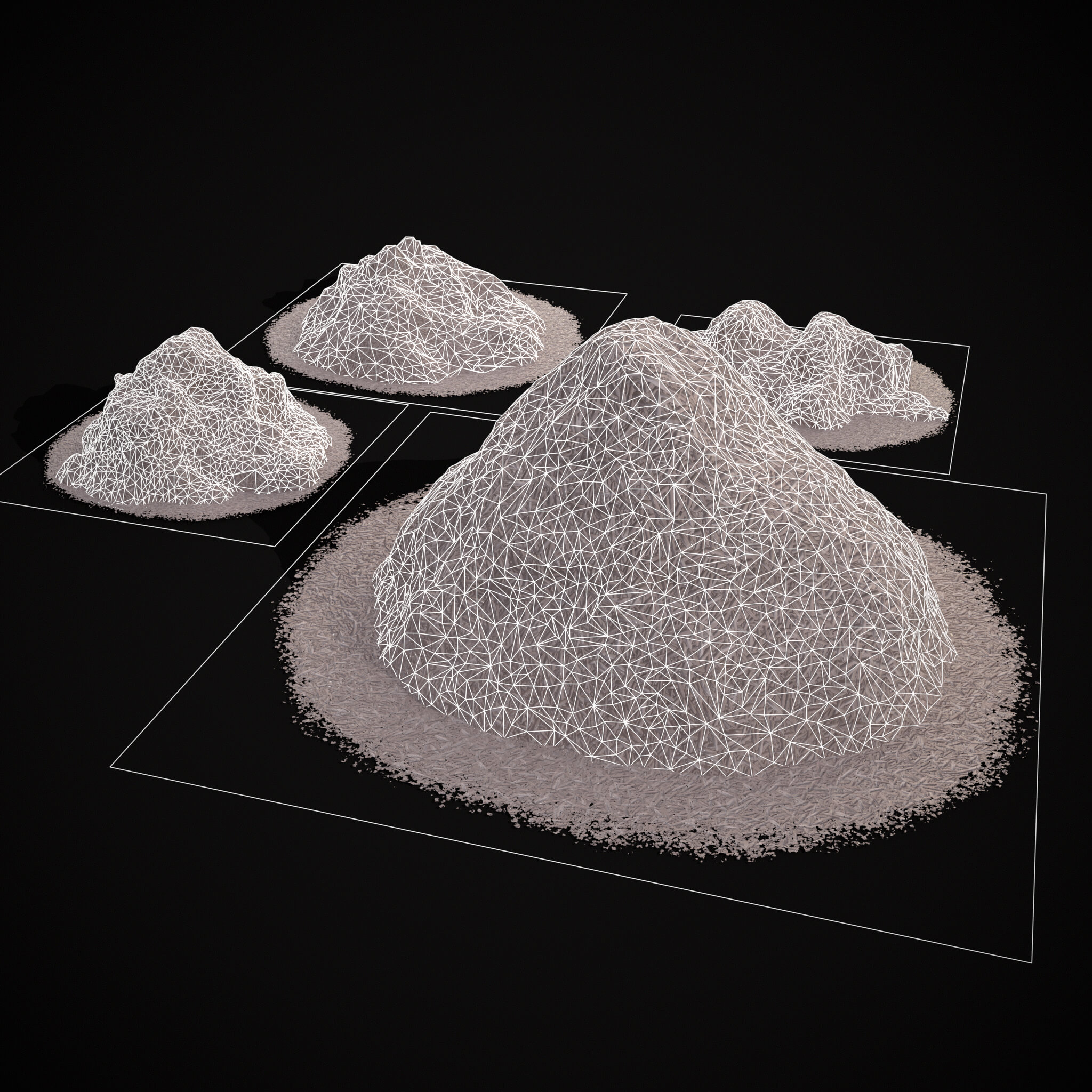 White Rice Piles - 3D Model by Get Dead Entertainment