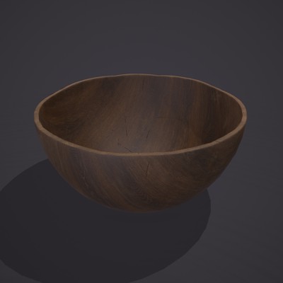 Wood Bowl - 3D Model by Get Dead Entertainment