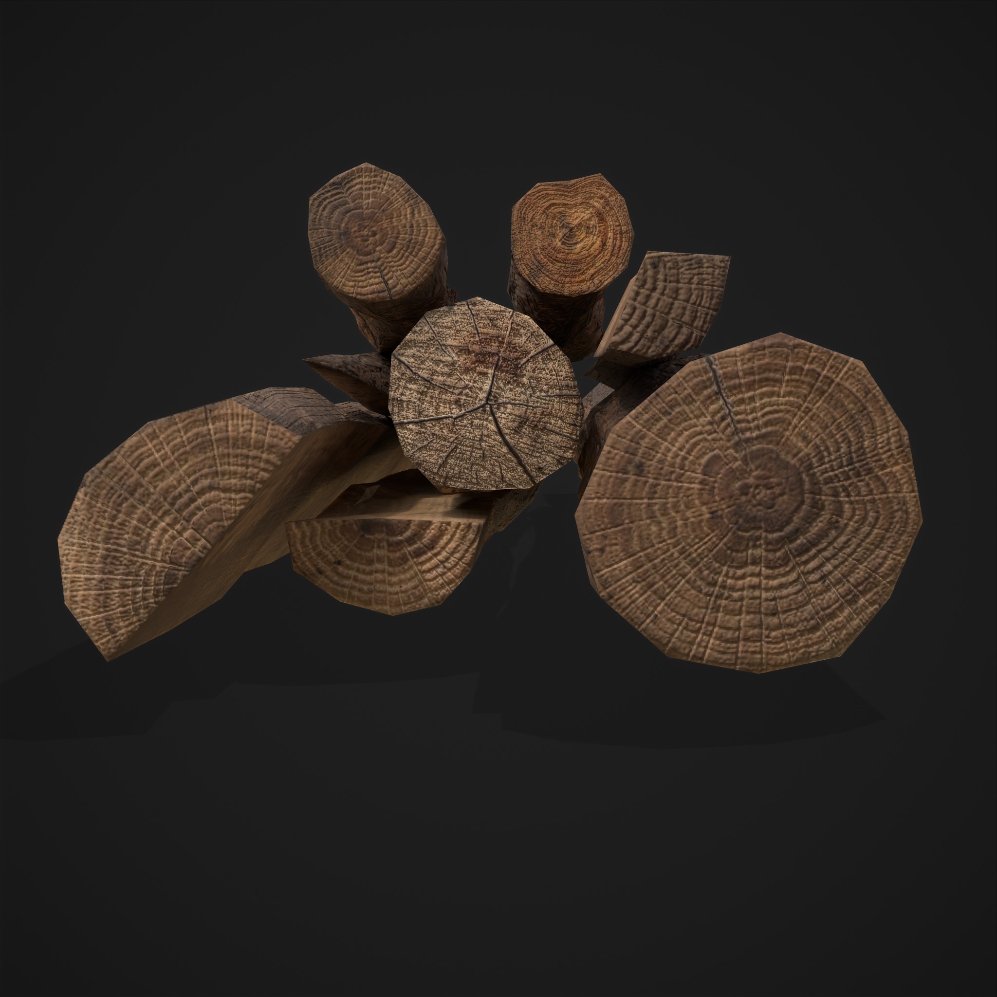 Wood Logs Pile - 3D Model by Get Dead Entertainment