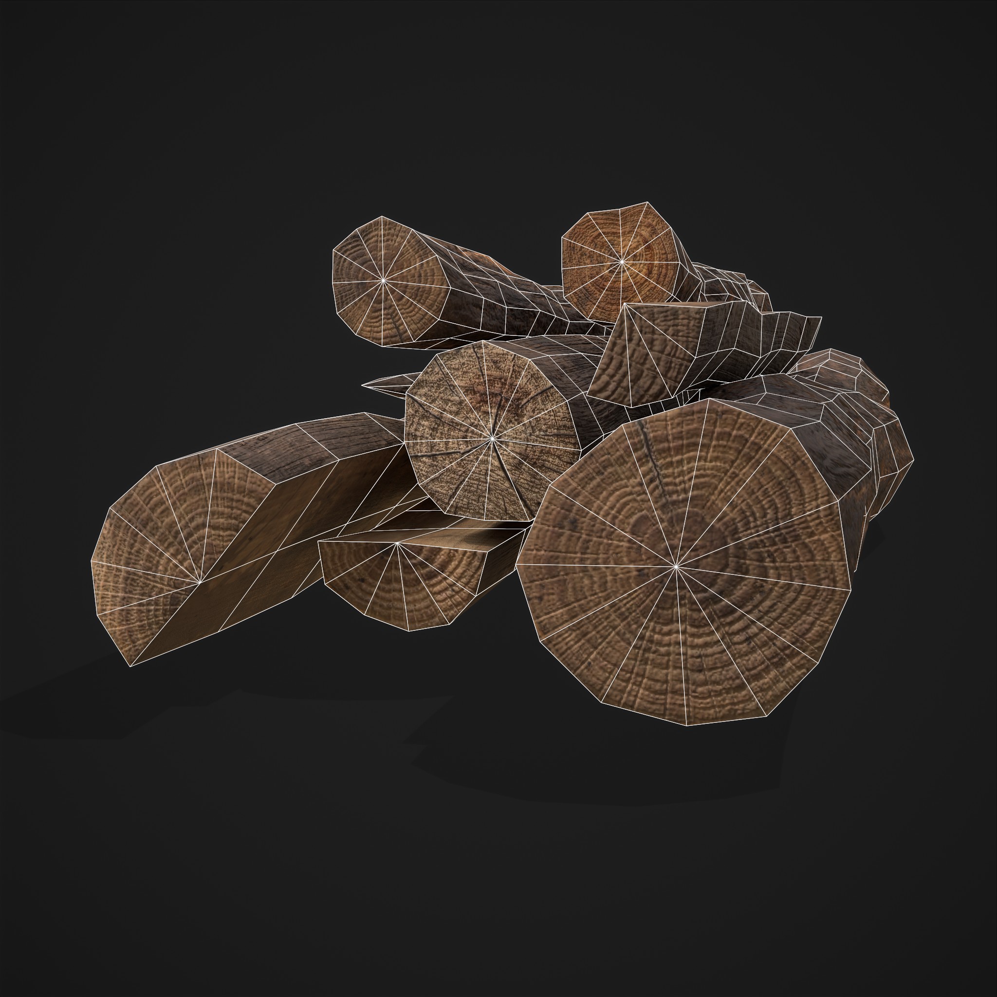 Wood Logs Pile - 3D Model by Get Dead Entertainment