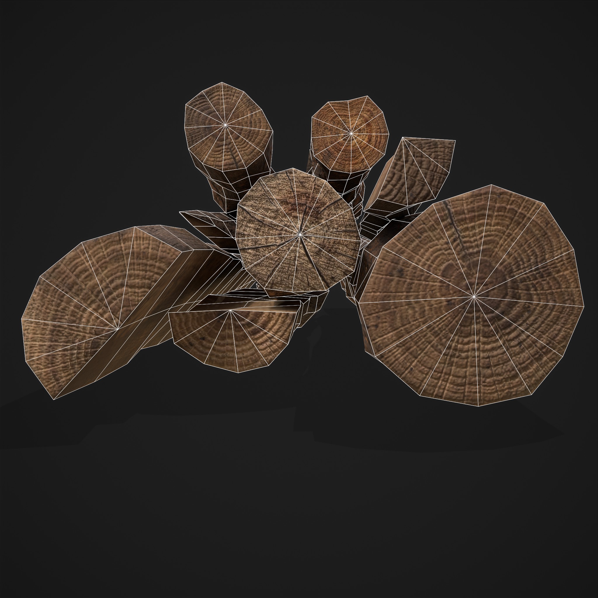 Wood Logs Pile - 3D Model by Get Dead Entertainment