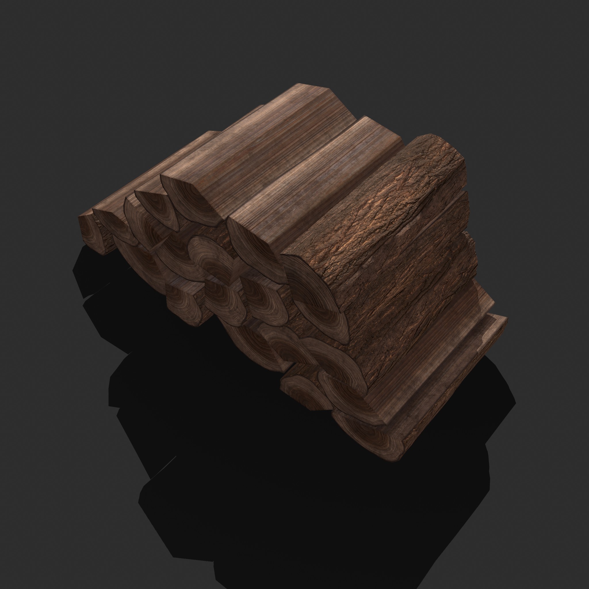Wood Stack Pieces - 3D Model by Get Dead Entertainment