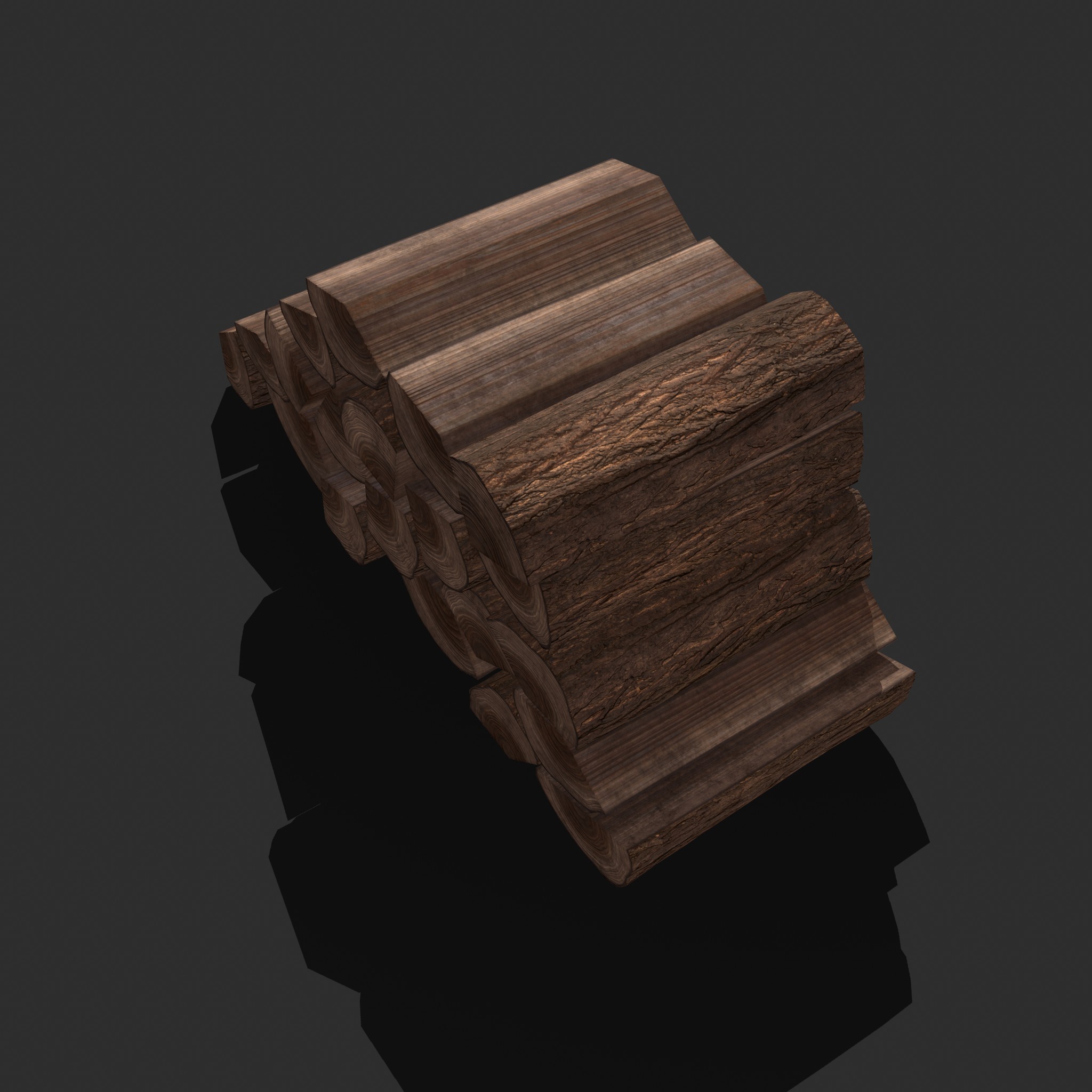 Wood Stack Pieces - 3D Model by Get Dead Entertainment