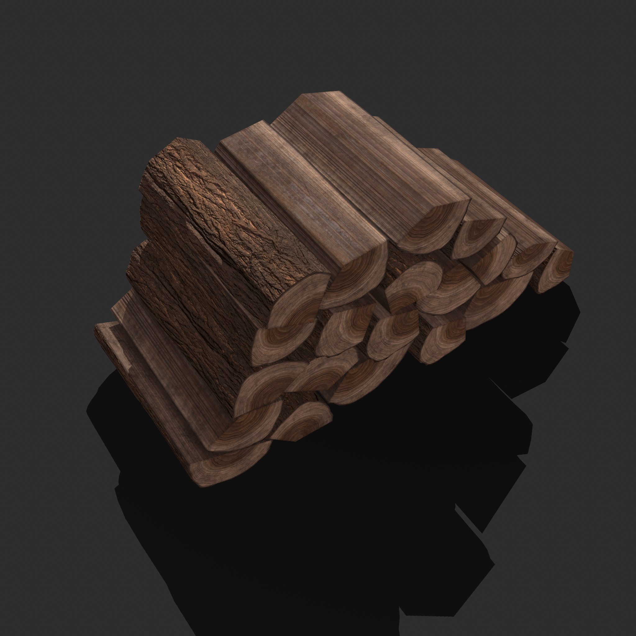 Wood Stack Pieces - 3D Model by Get Dead Entertainment