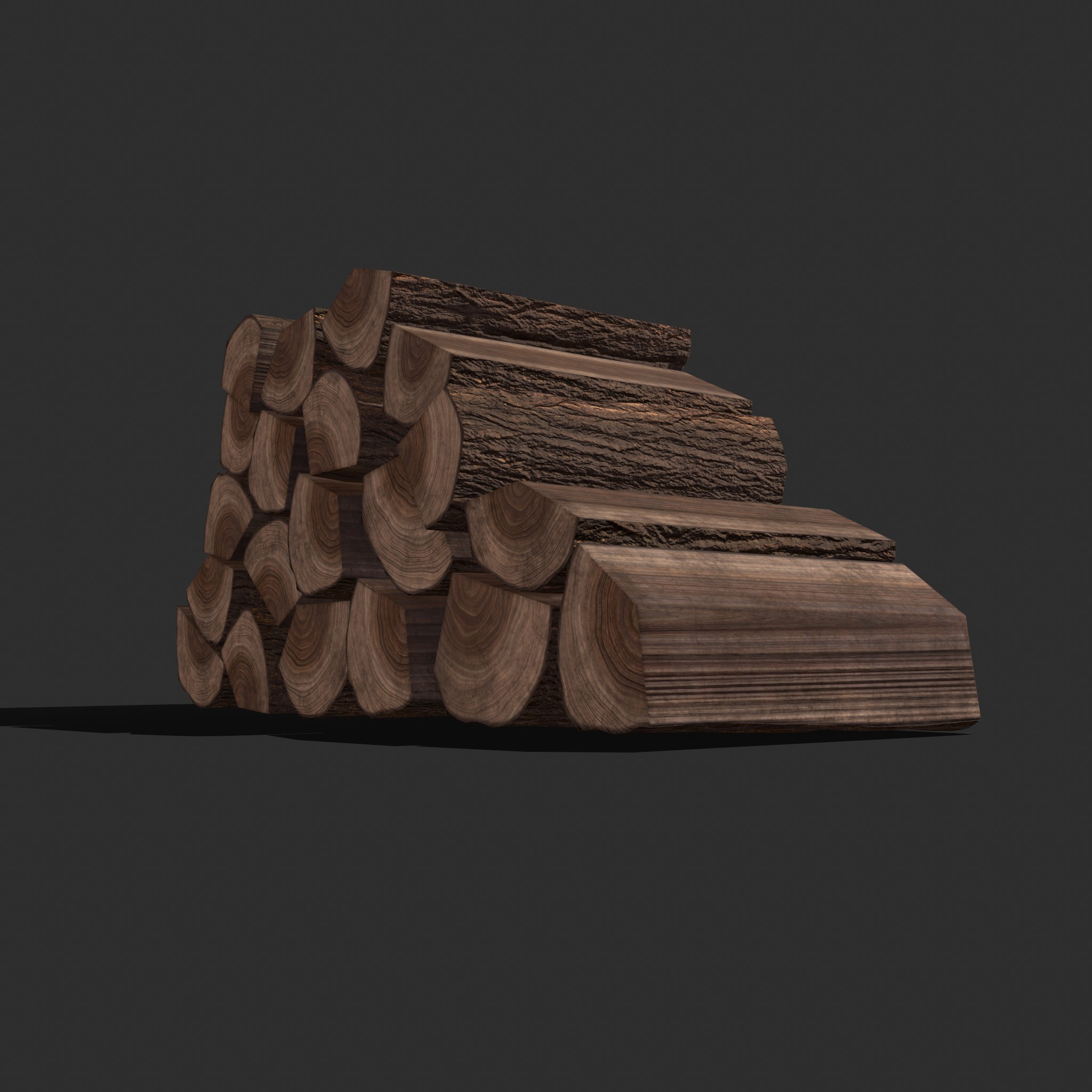 Wood Stack Pieces - 3D Model by Get Dead Entertainment