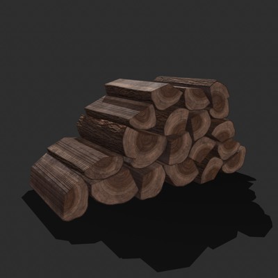 Wood Stack Pieces - 3D Model by Get Dead Entertainment