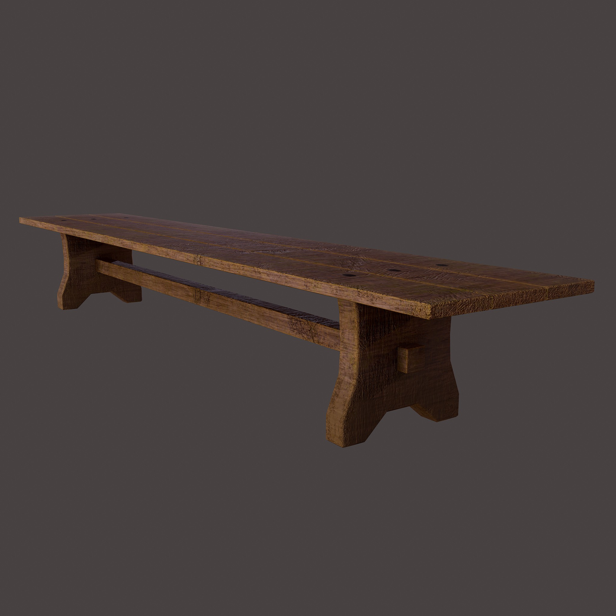Wooden Bench - Free 3D Model by Get Dead Entertainment