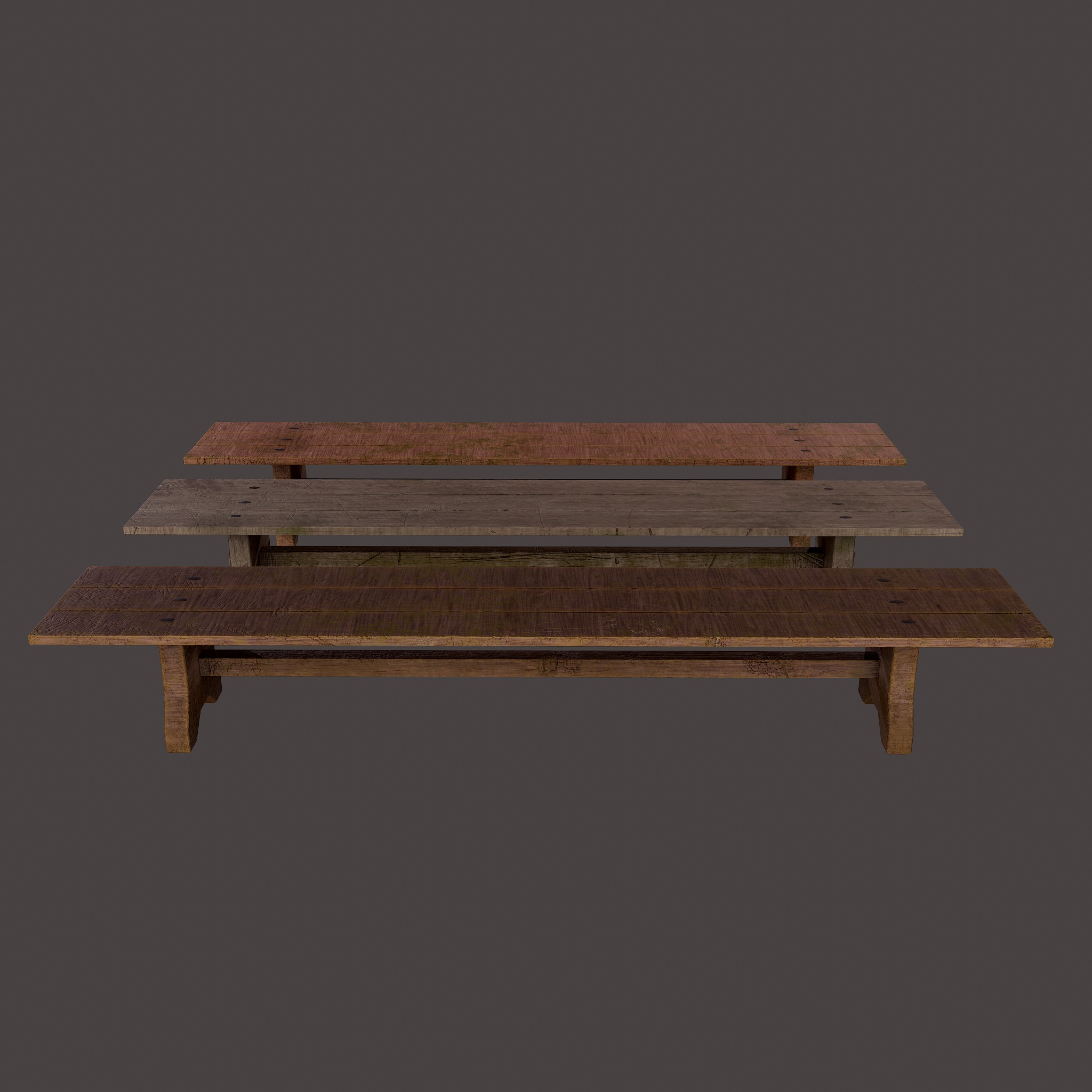 Wooden Bench - Free 3D Model by Get Dead Entertainment